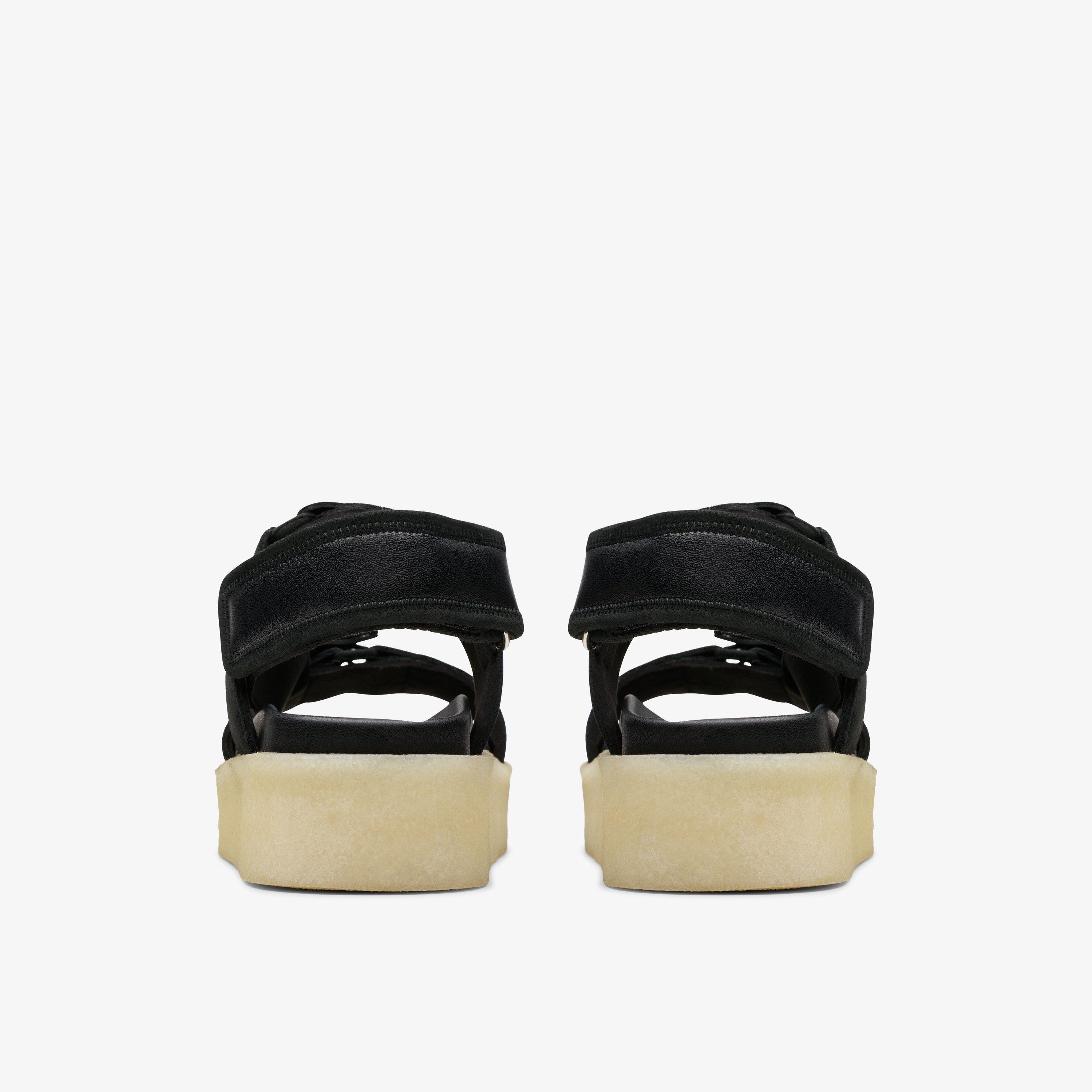 Womens Crepe Sandal Black Combination Strappy Sandals | Clarks UK