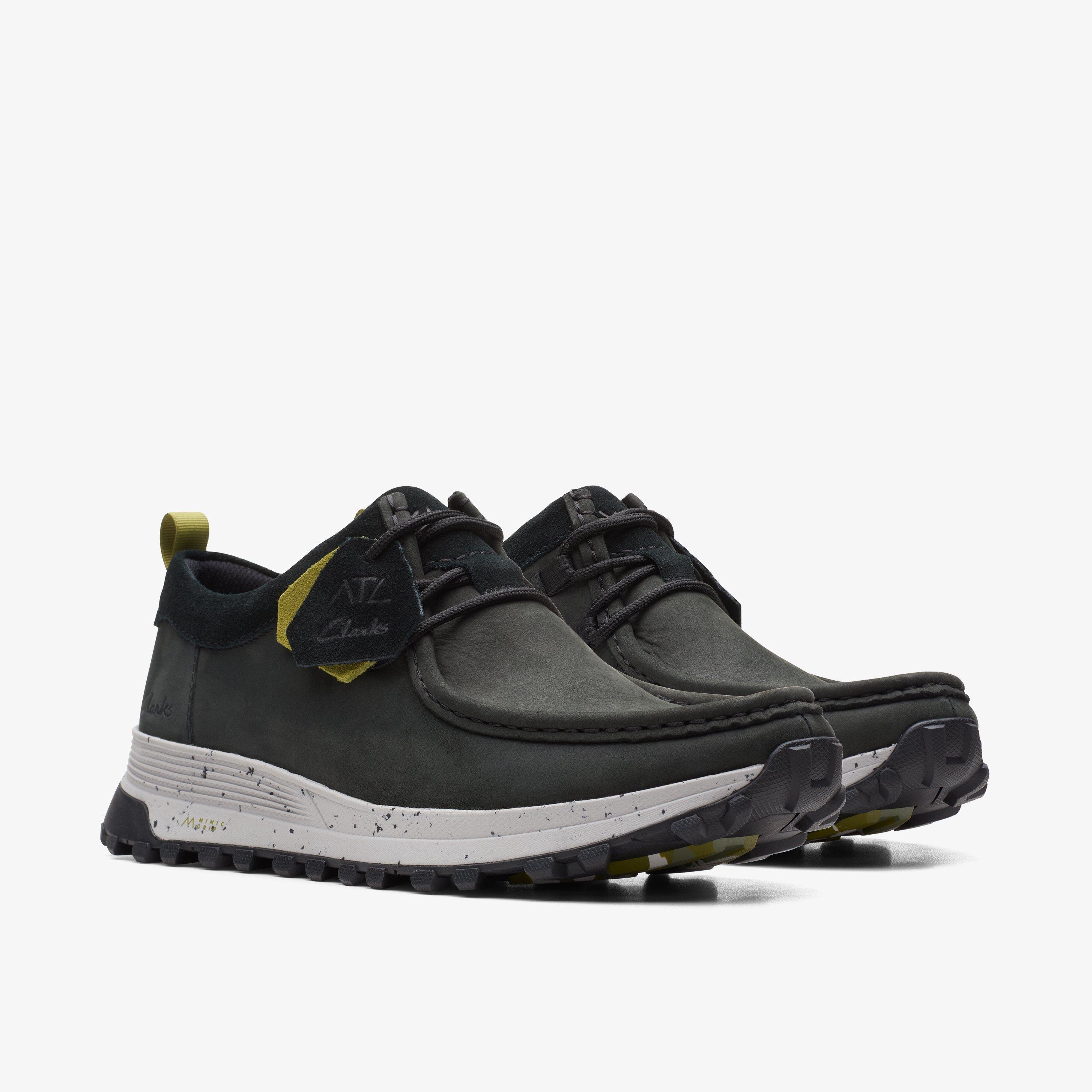 MENS ATL Trek Wally Black Nubuck Sneakers | Clarks CA