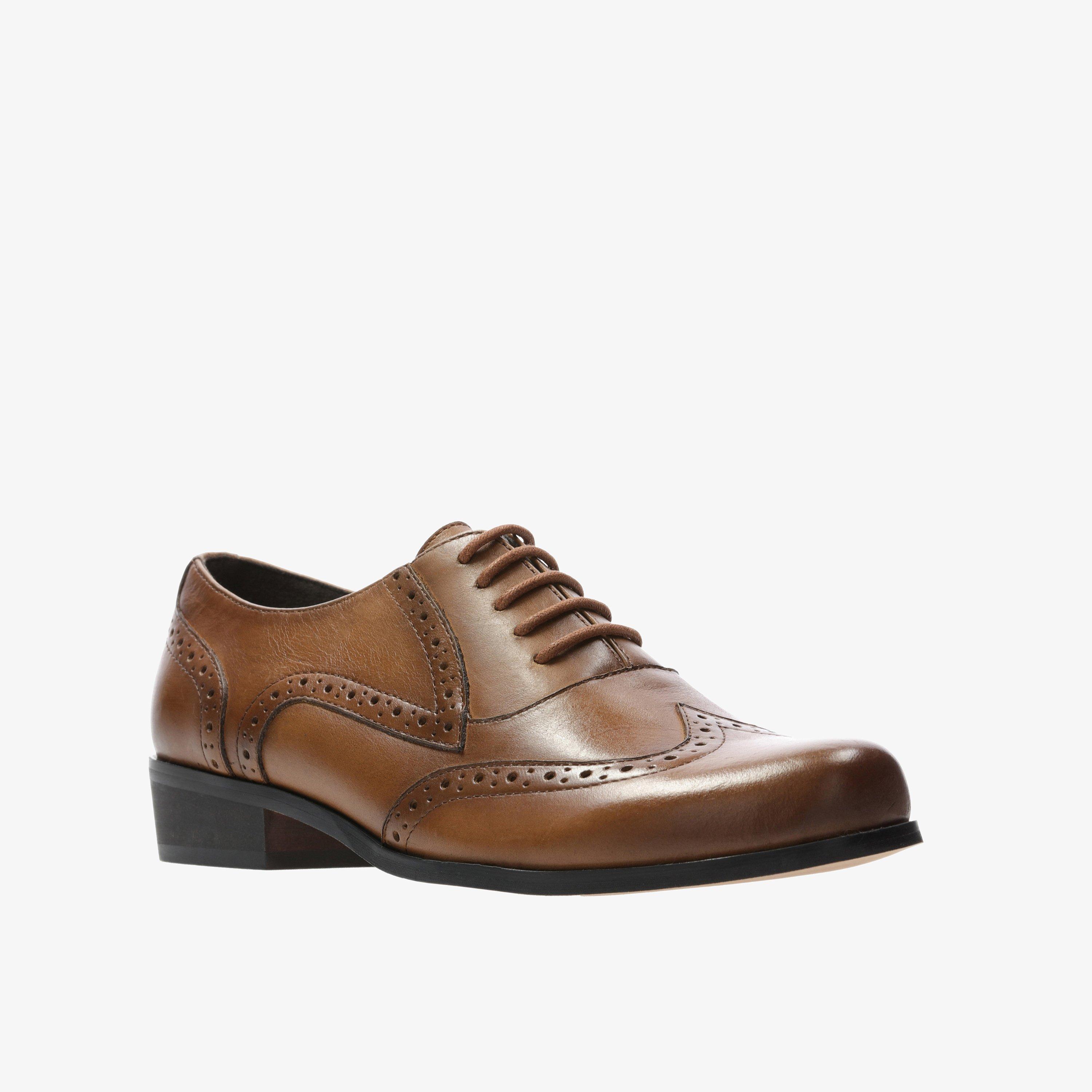 Womens Falconet Uma Tan Shoes Brogues Lace Up | Clarks Outlet