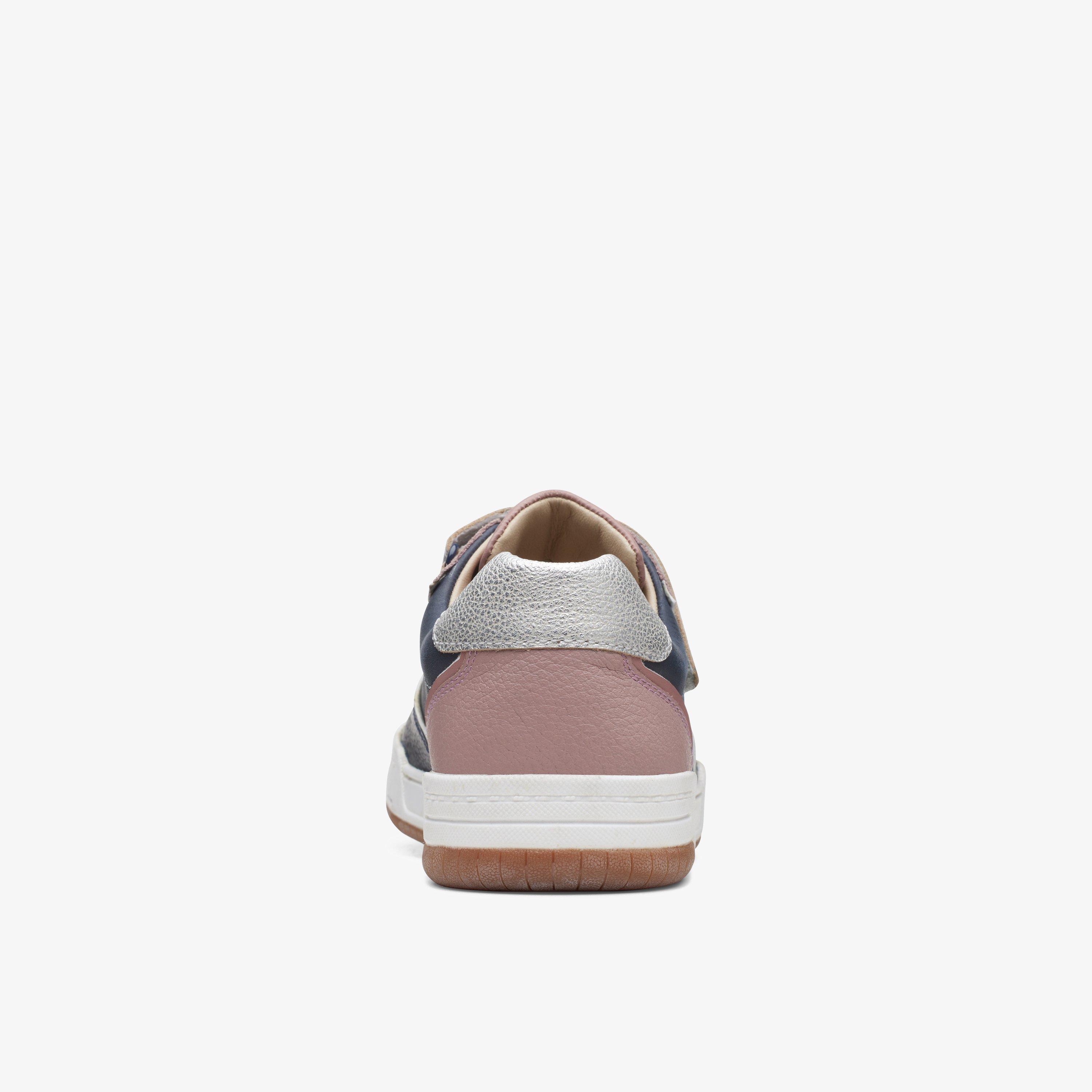 Girls Fawn Craft Youth Pink/Navy Combination Shoes | Clarks Outlet