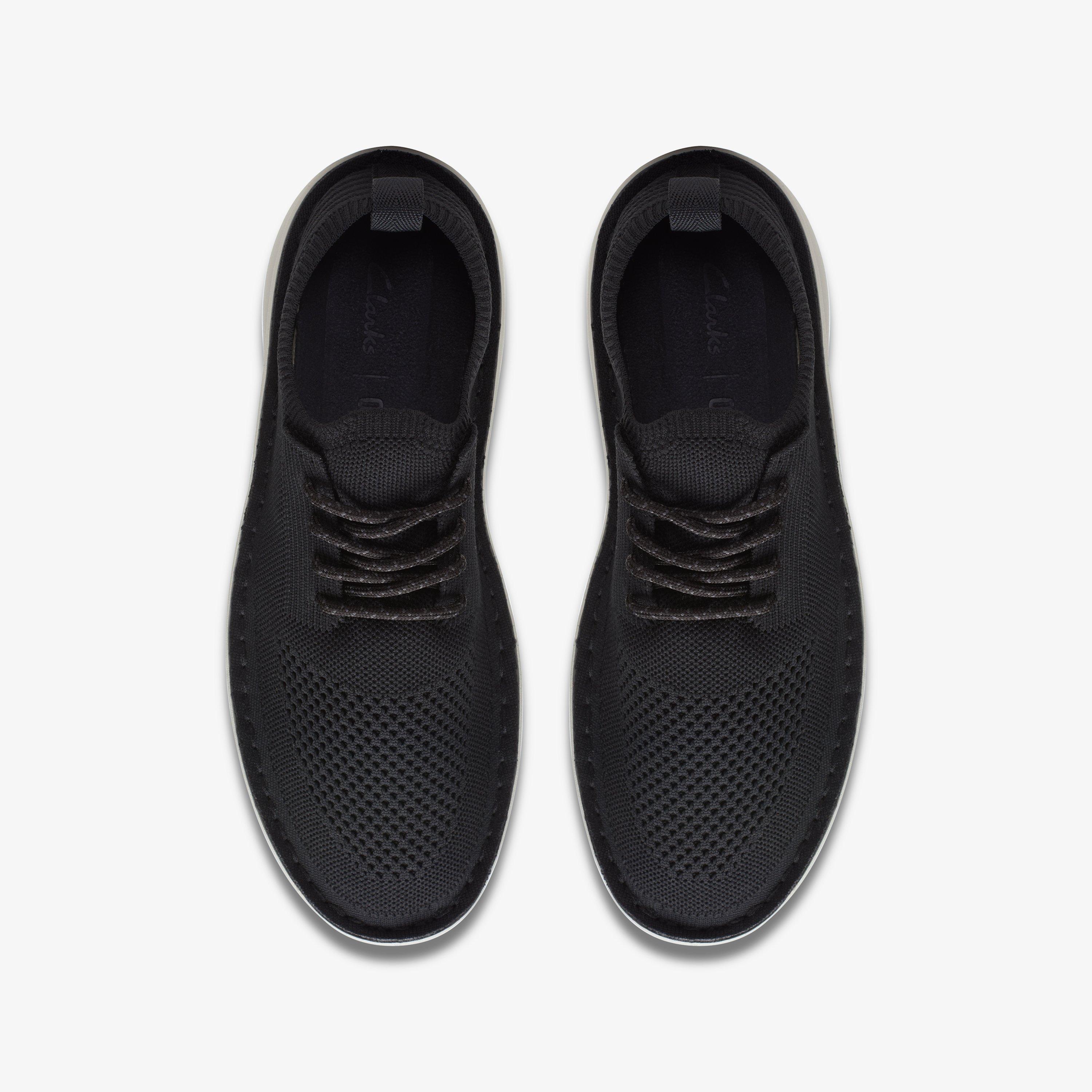 Womens Clarks Origin2 Black Knit Trainers | Clarks Outlet