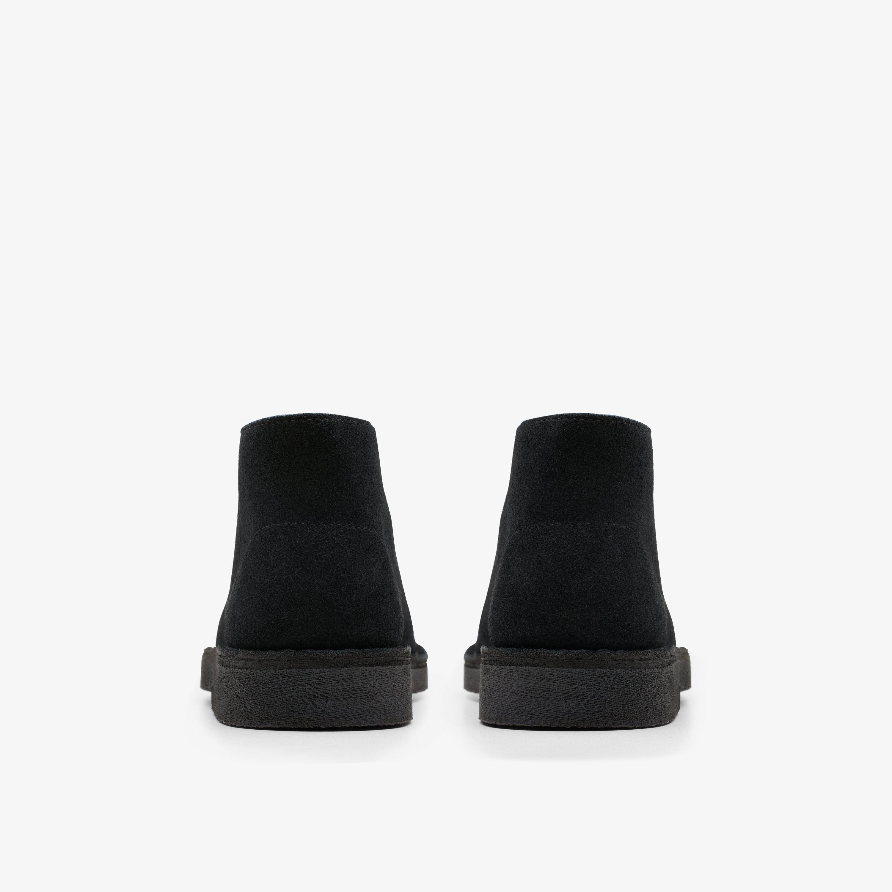 BOYS Desert Boot Older Black Suede Ankle Boots | Clarks US