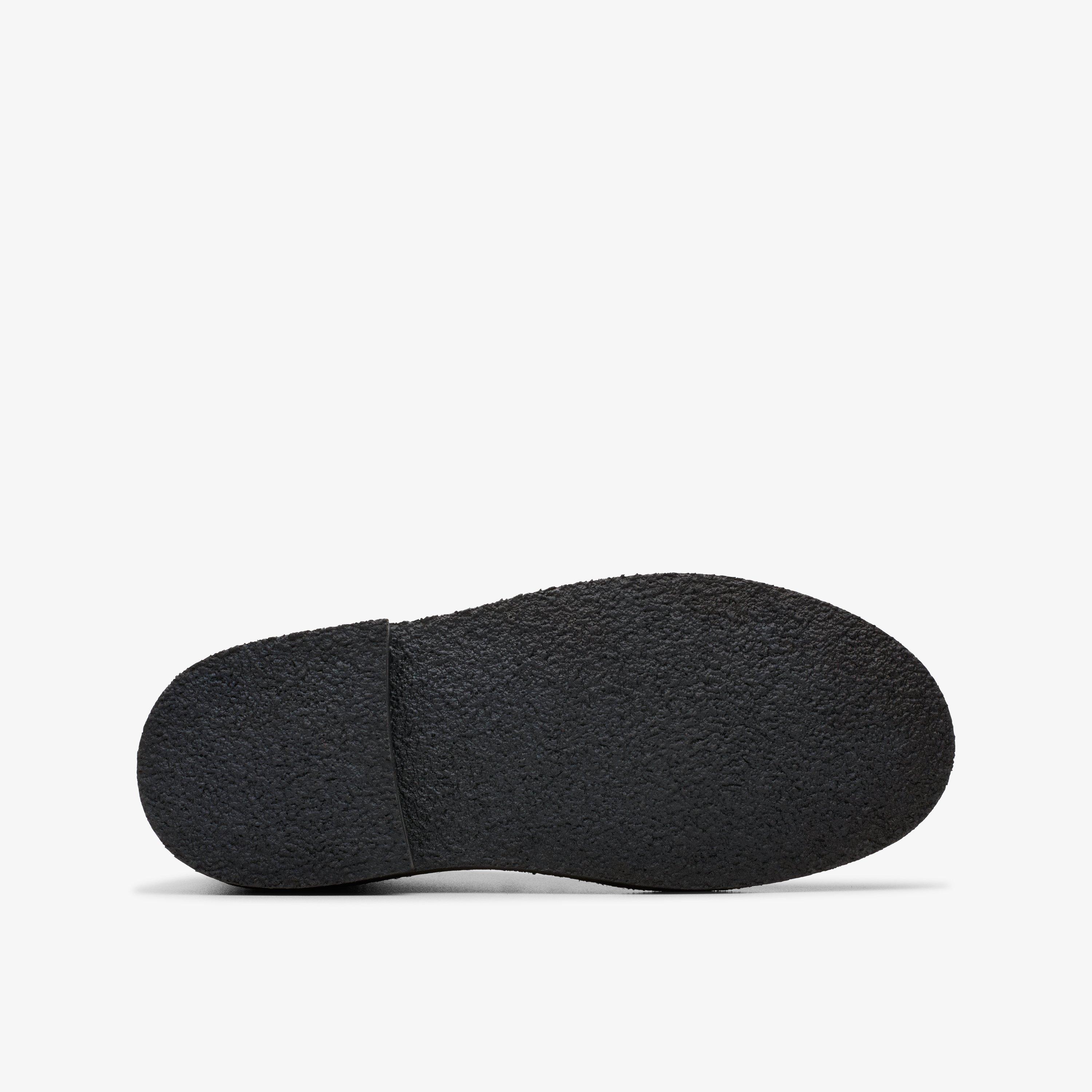 BOYS Desert Boot Older Black Leather Boots | Clarks US