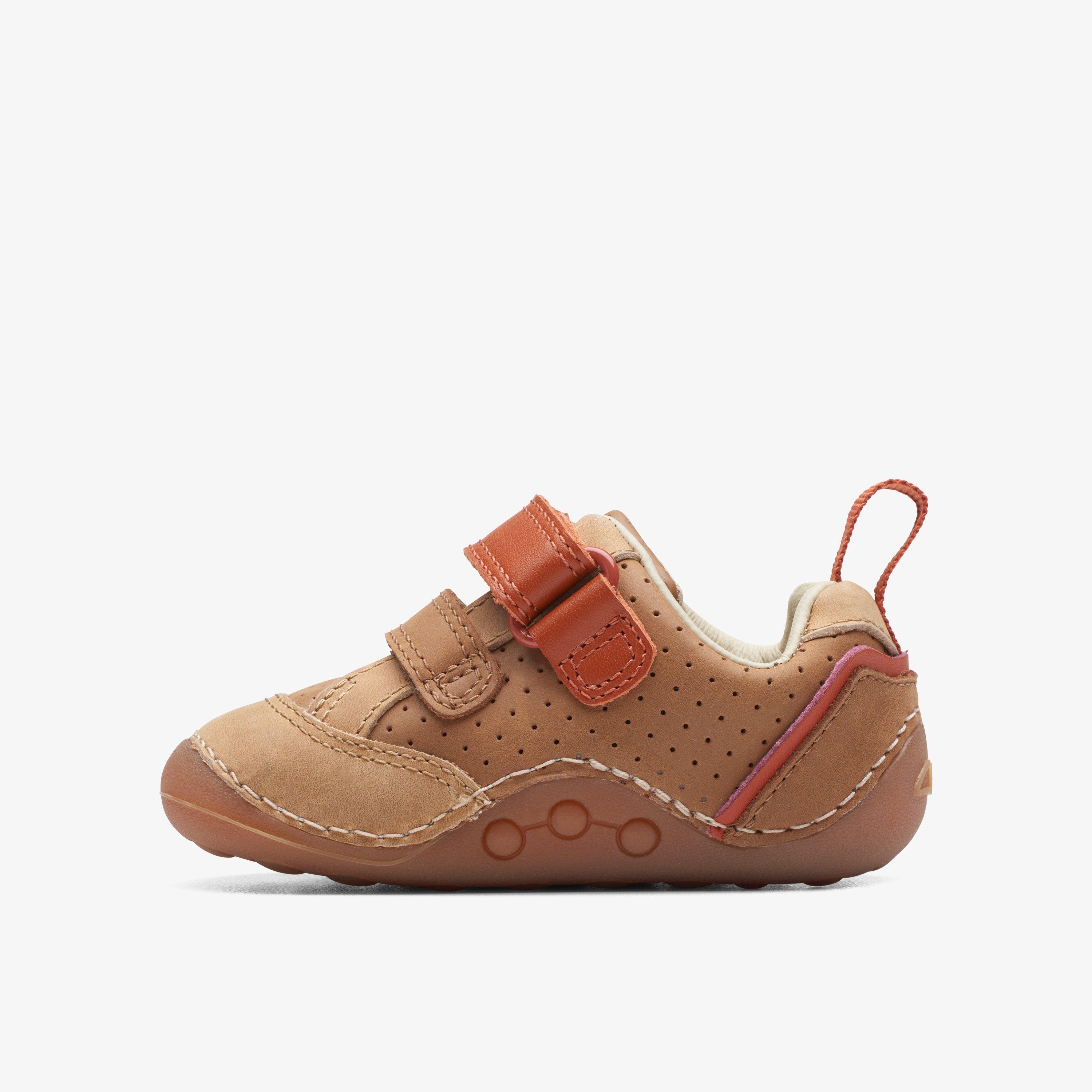 Boys Girls Kids Unisex Tiny Sky Toddler Tan Combination Shoes Pre ...