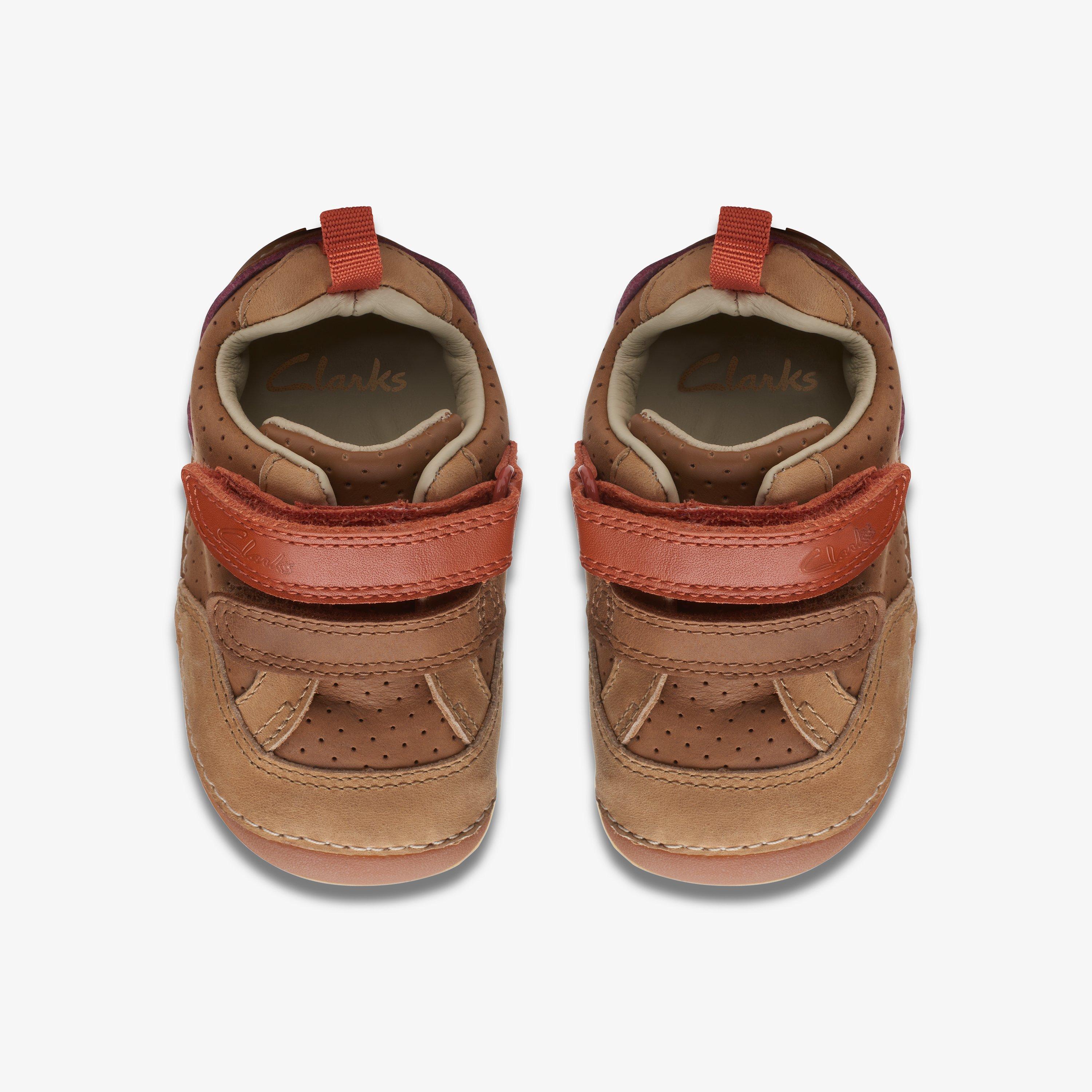 Boys Tiny Sky Toddler Tan Combination Pre Walker | Clarks
