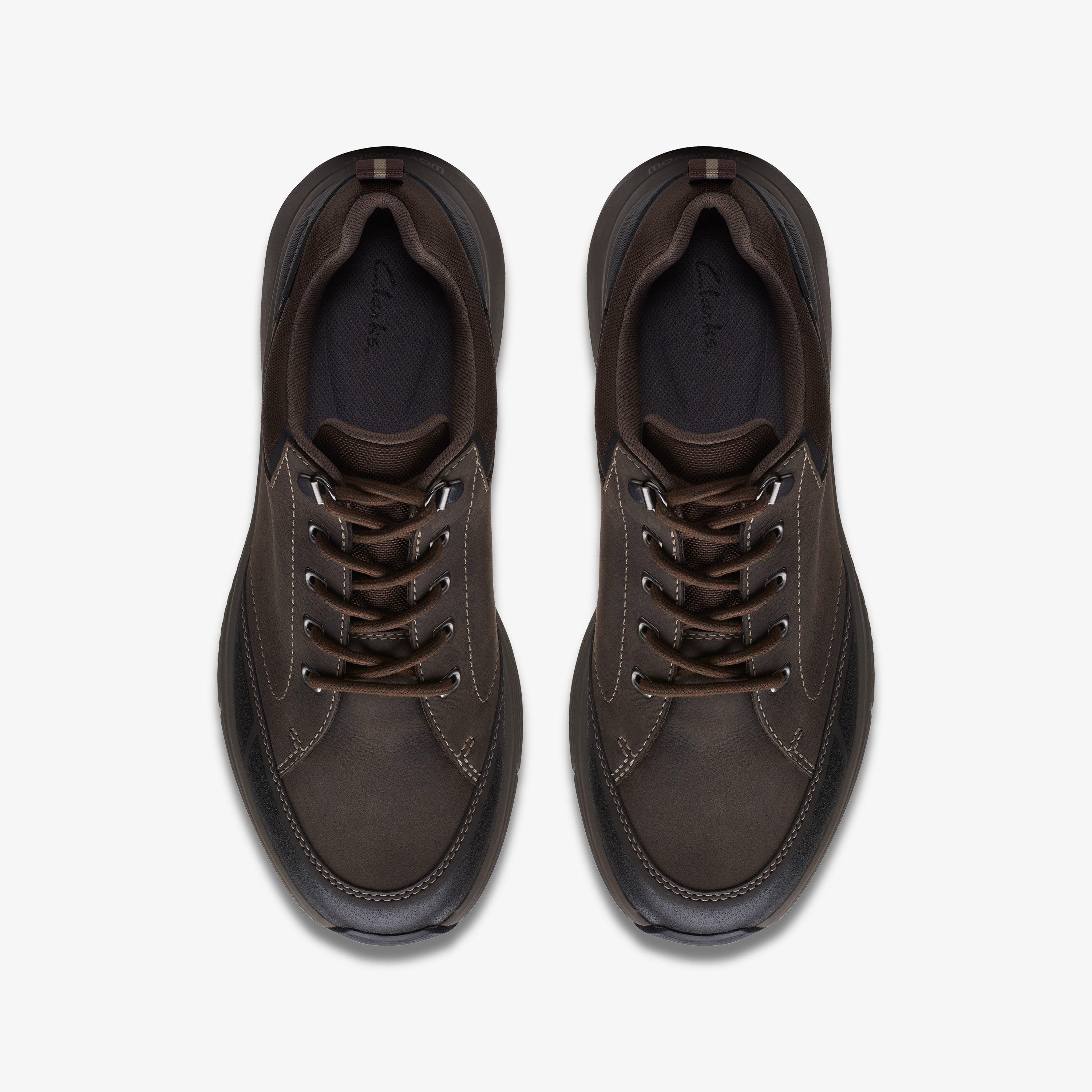 Mens Wave 2.0 Vibe Dark Brown Trainers | Clarks