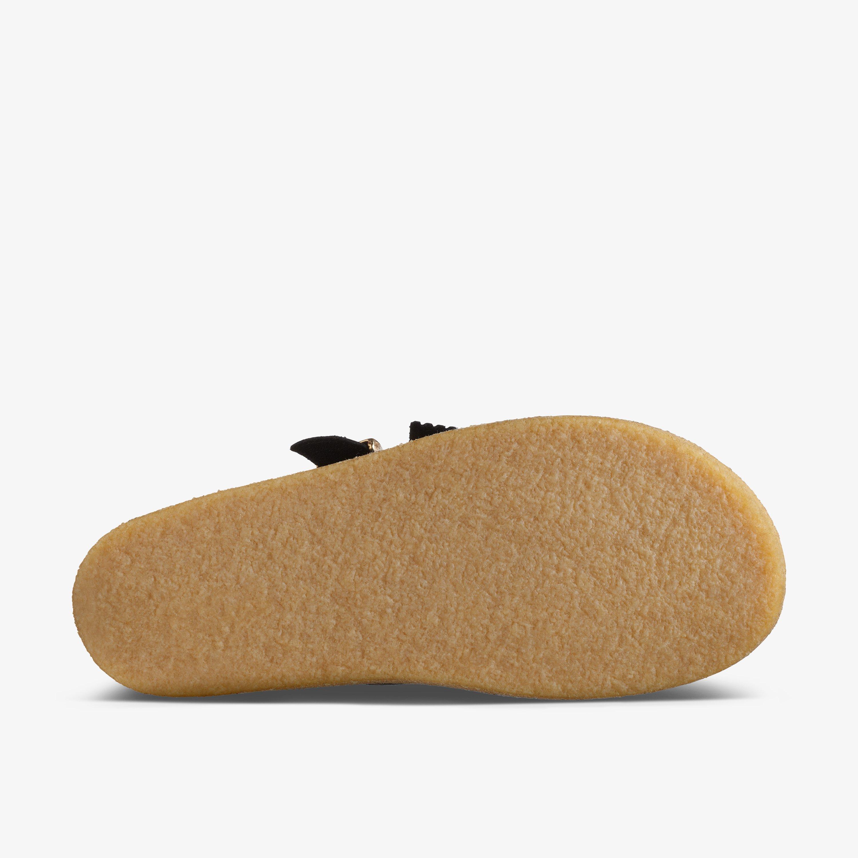 Womens Trek Mule Black Suede Warmlined Mules, Slip Ons Shoes | Clarks UK