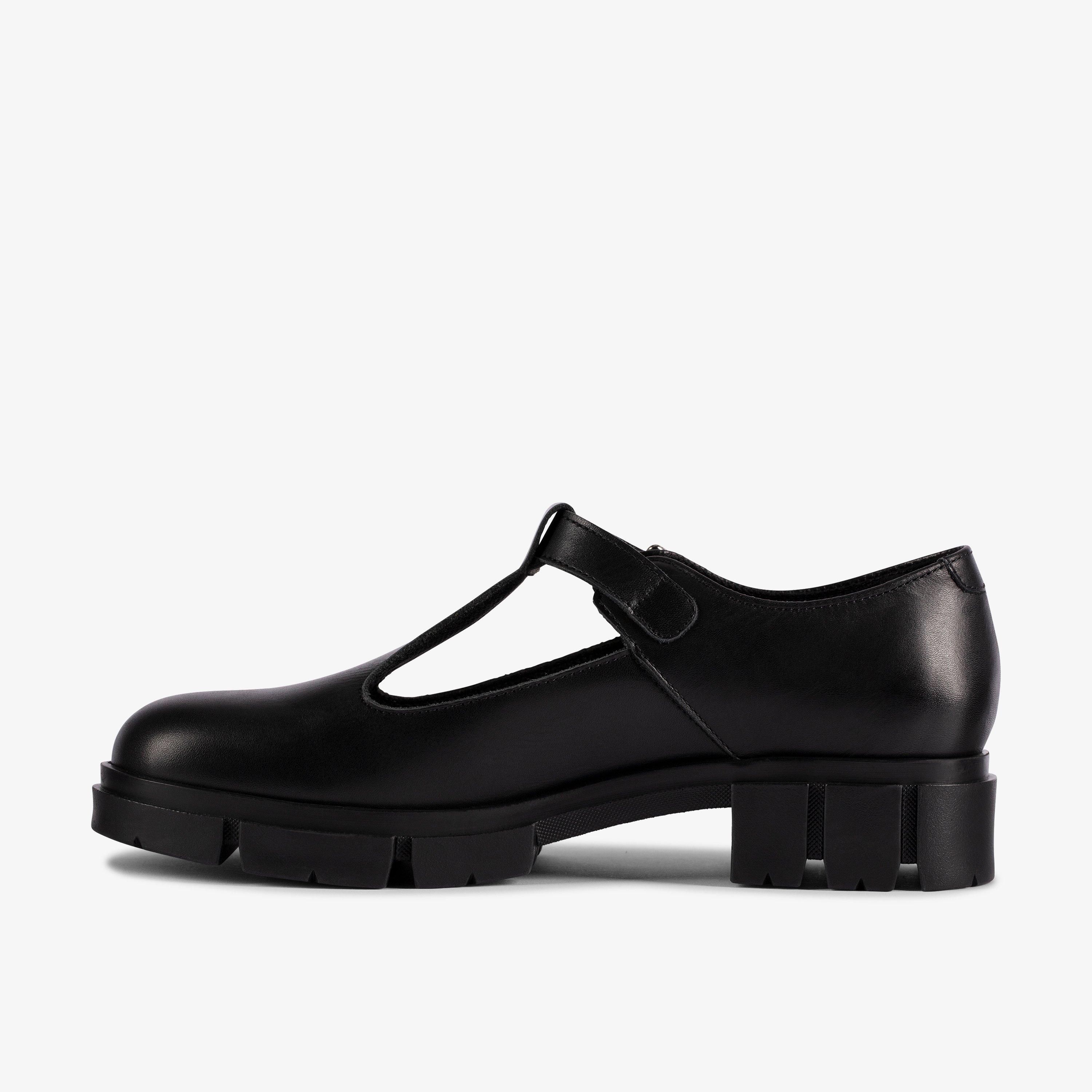 Womens Teala Bar Black Leather Shoes T Bar Shoes | Clarks Outlet