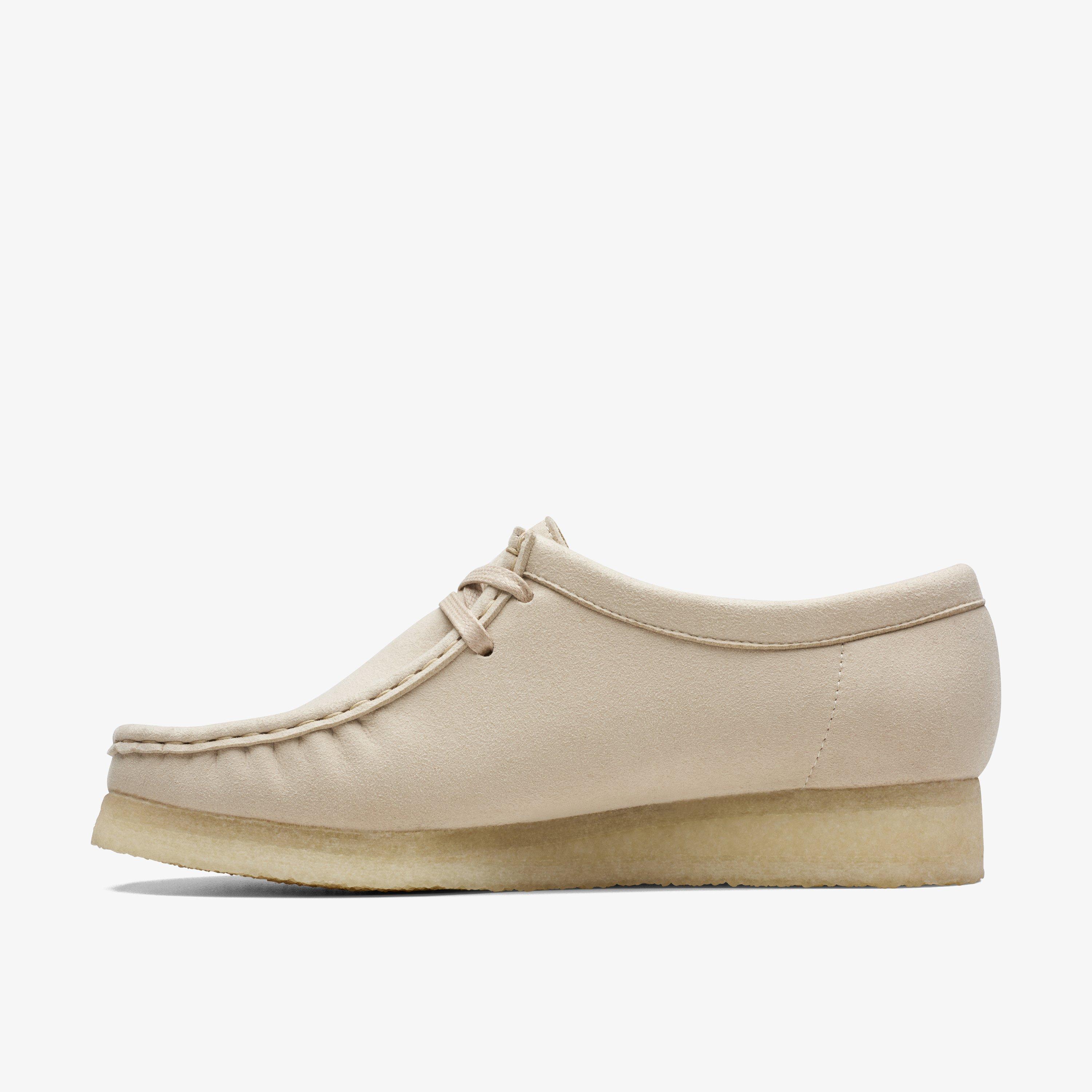 Womens Wallabee Off White Synthetic Shoes Wallabee Lace Up | Clarks Outlet