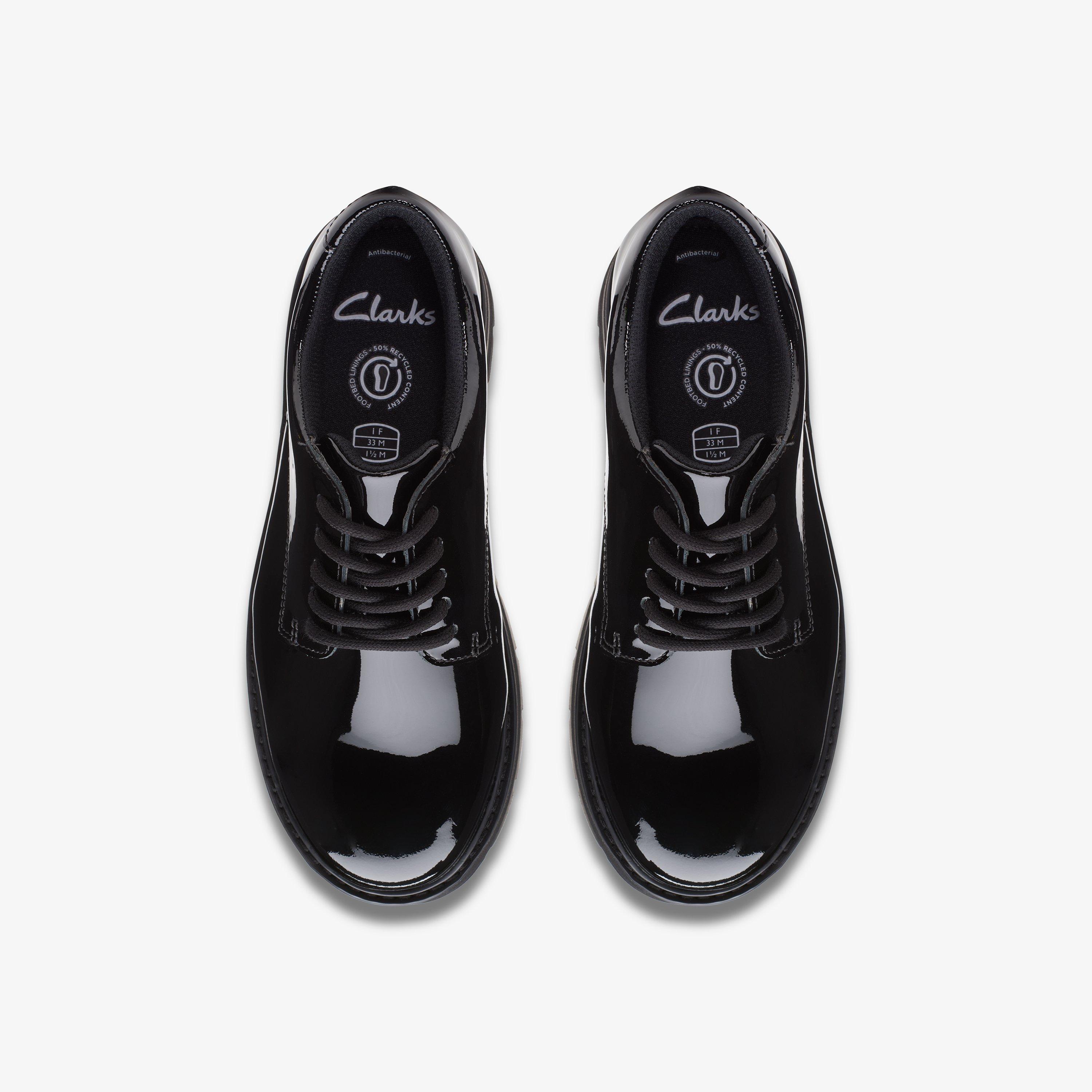 Girls Prague Lace Older Black Patent Brogues | Clarks