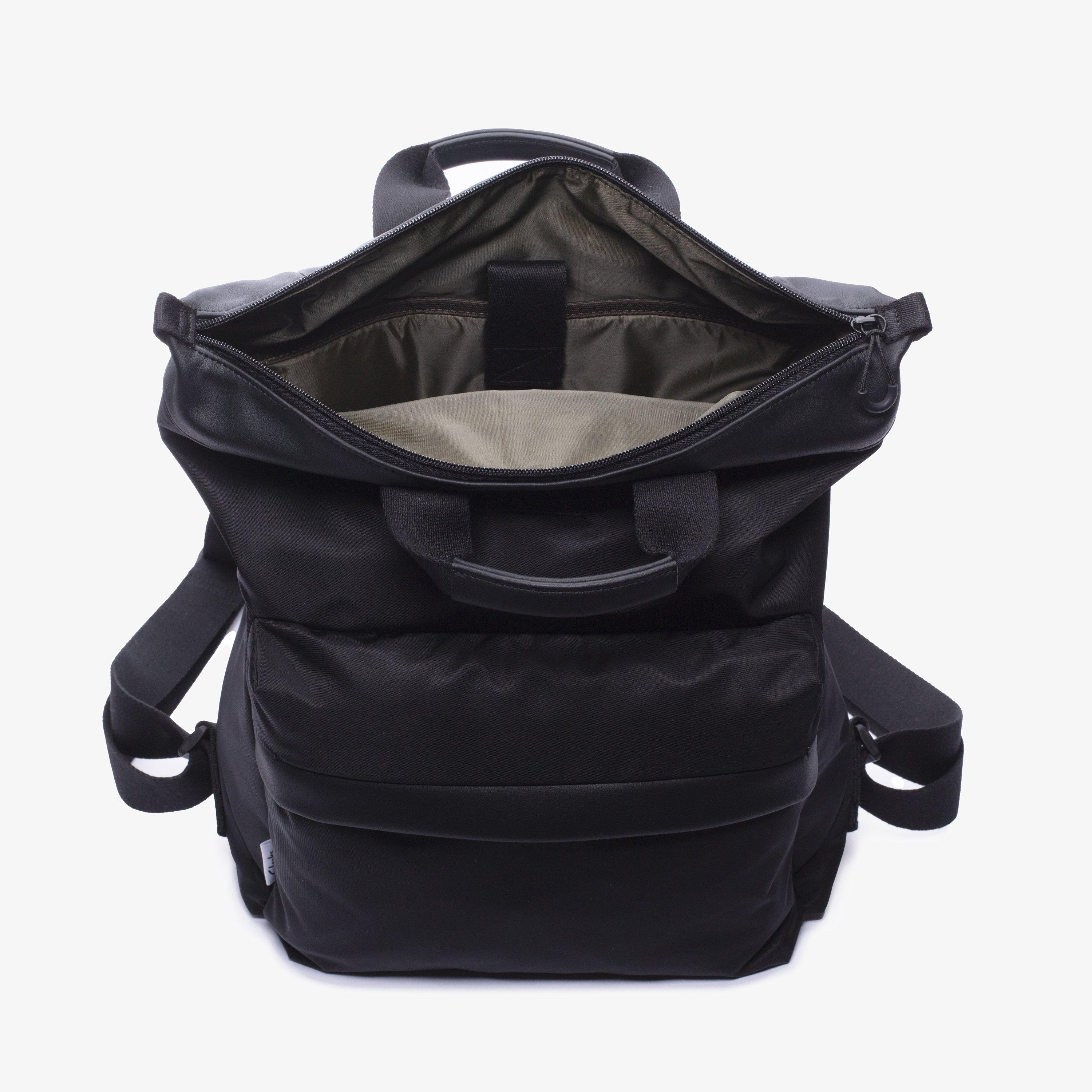 Womens Marathon Walk Black Backpack Bags | Clarks UK