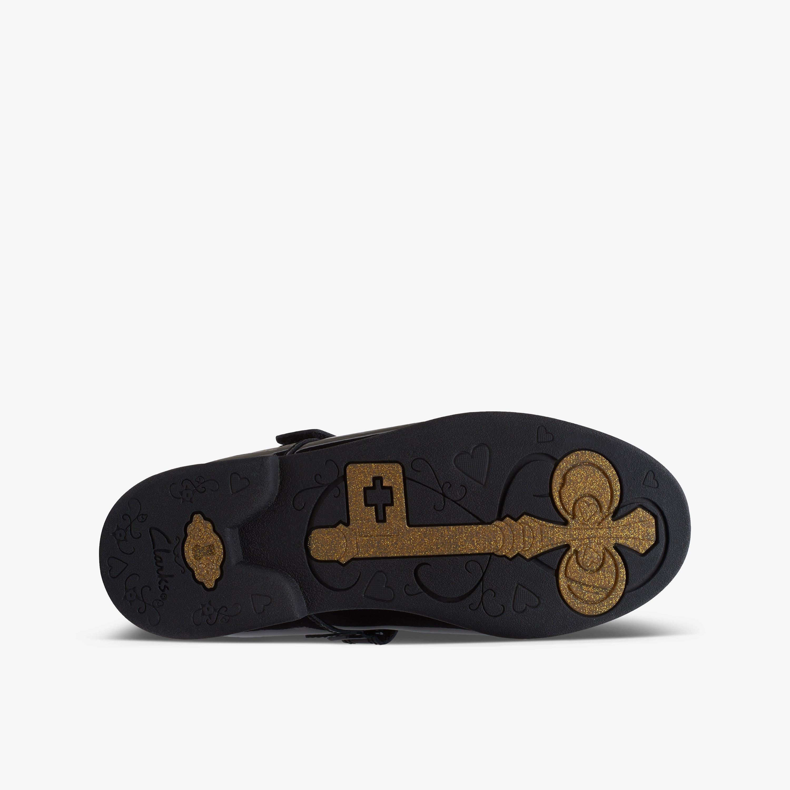 Girls Magic Step Bar Older Black Patent Shoes Mary Jane School Shoes ...