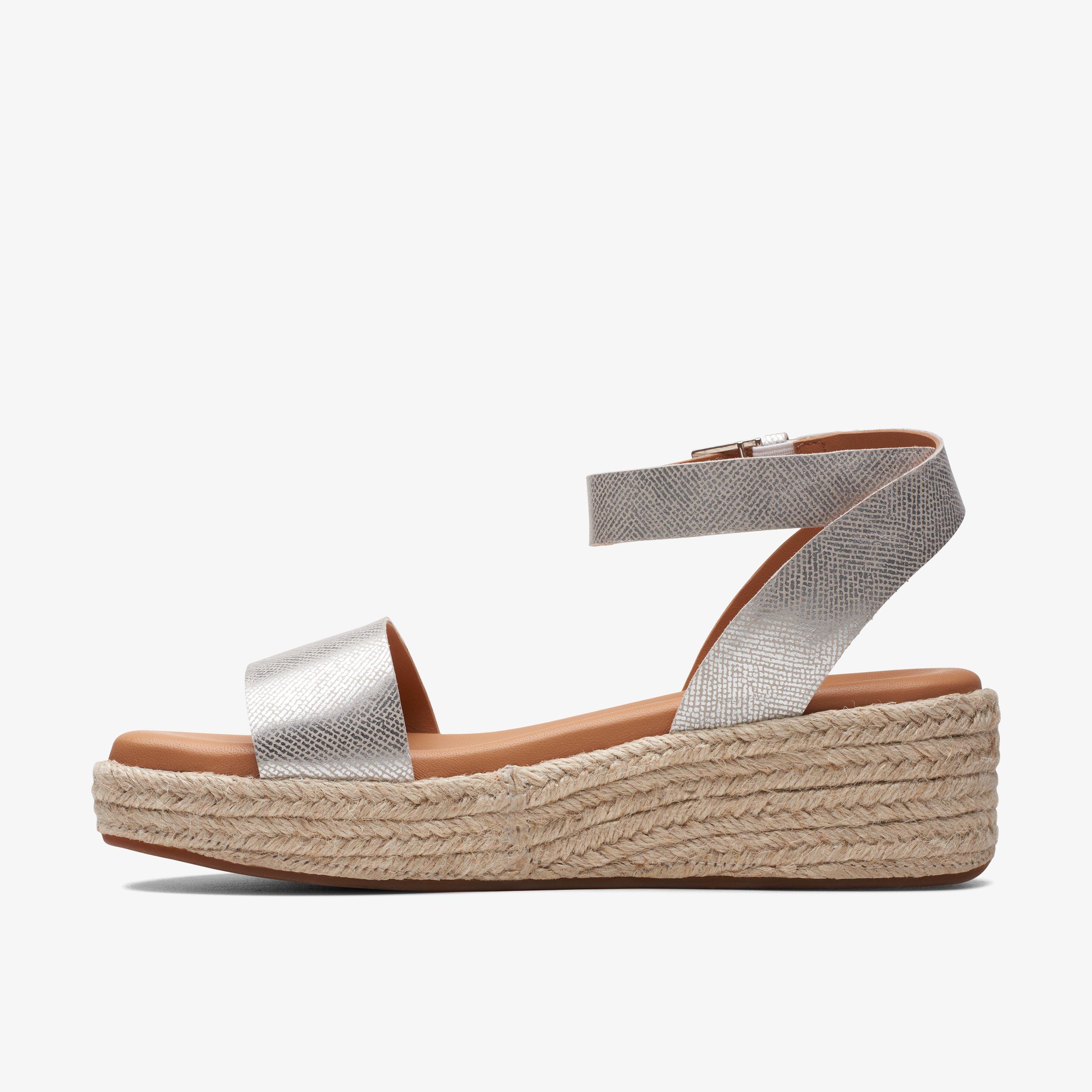 Zeppe Kimmei Ivy da donna in argento metallizzato | Clarks