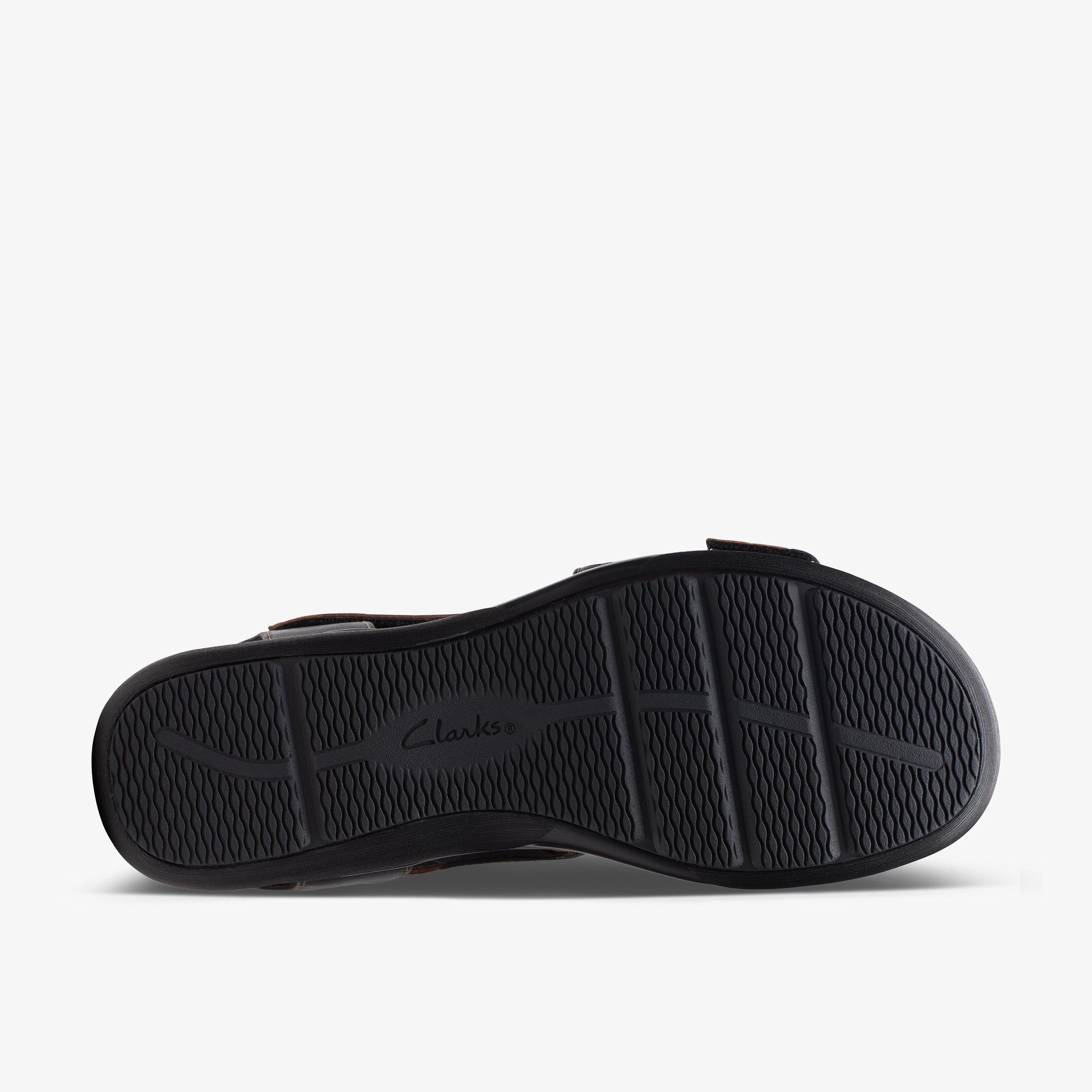 Womens Kitly Way Black Leather Flat Sandals | Clarks Outlet