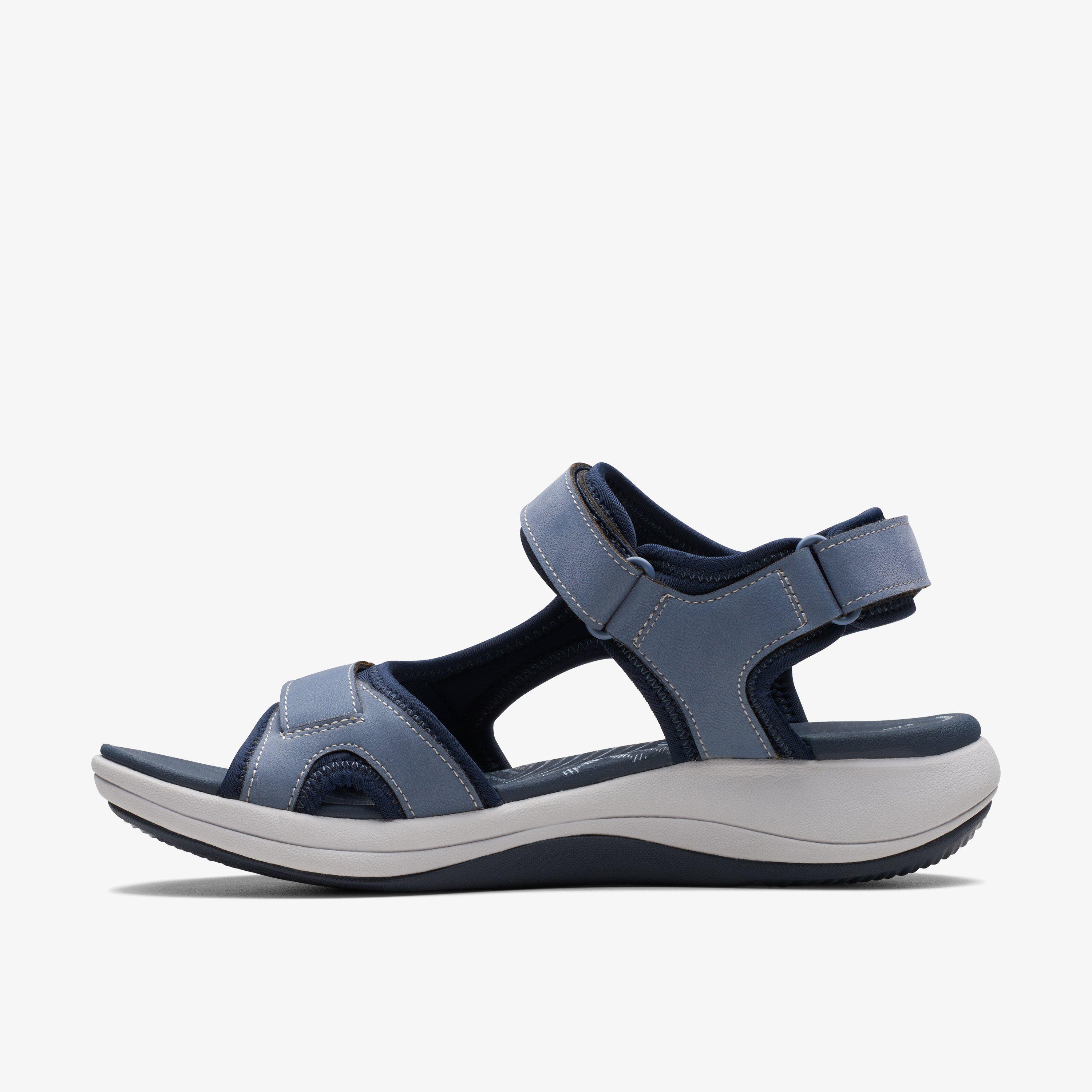 Women's Mira Bay Denim Blue Strappy Cloudsteppers™ Sandals | Clarks