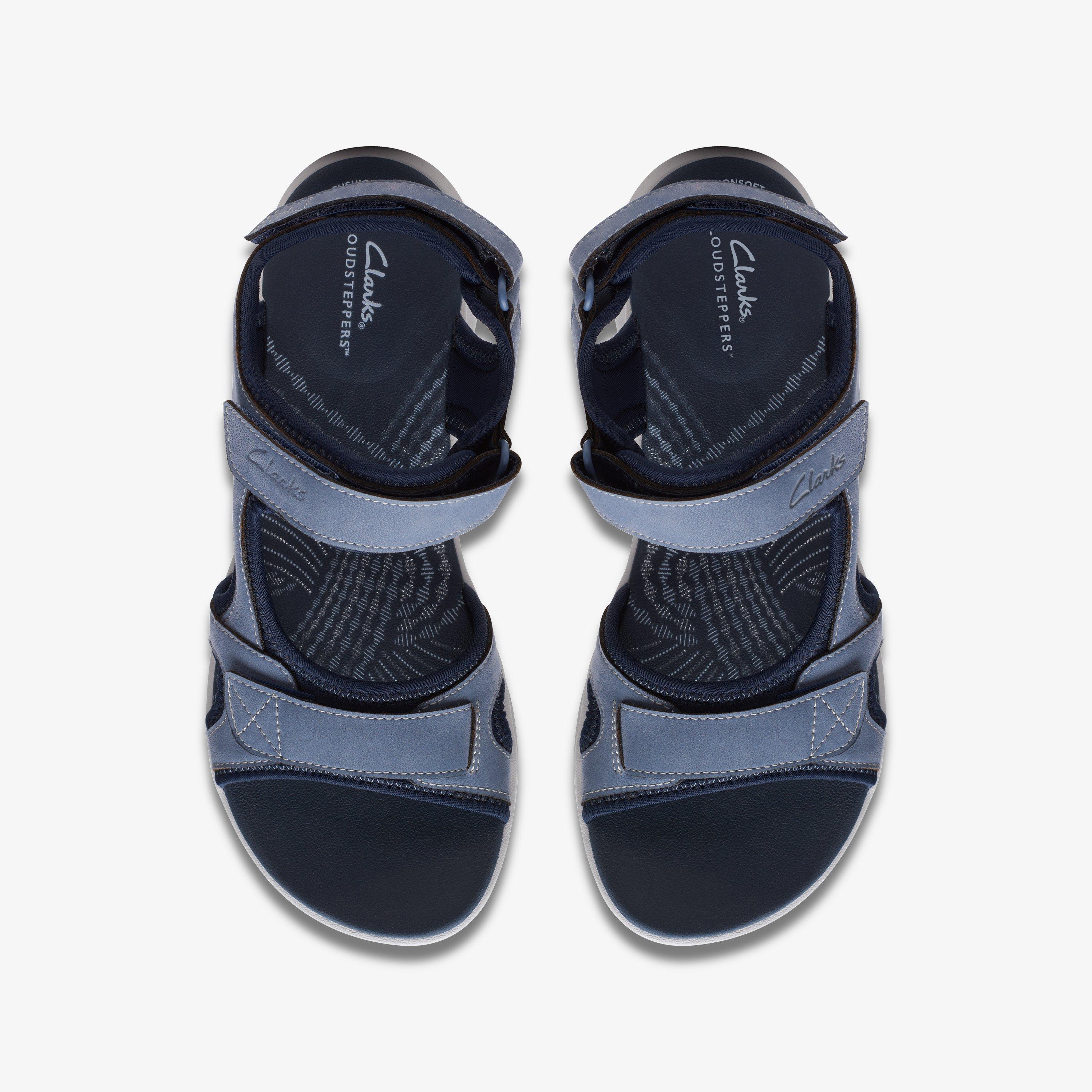 Women's Mira Bay Denim Blue Strappy Cloudsteppers™ Sandals | Clarks