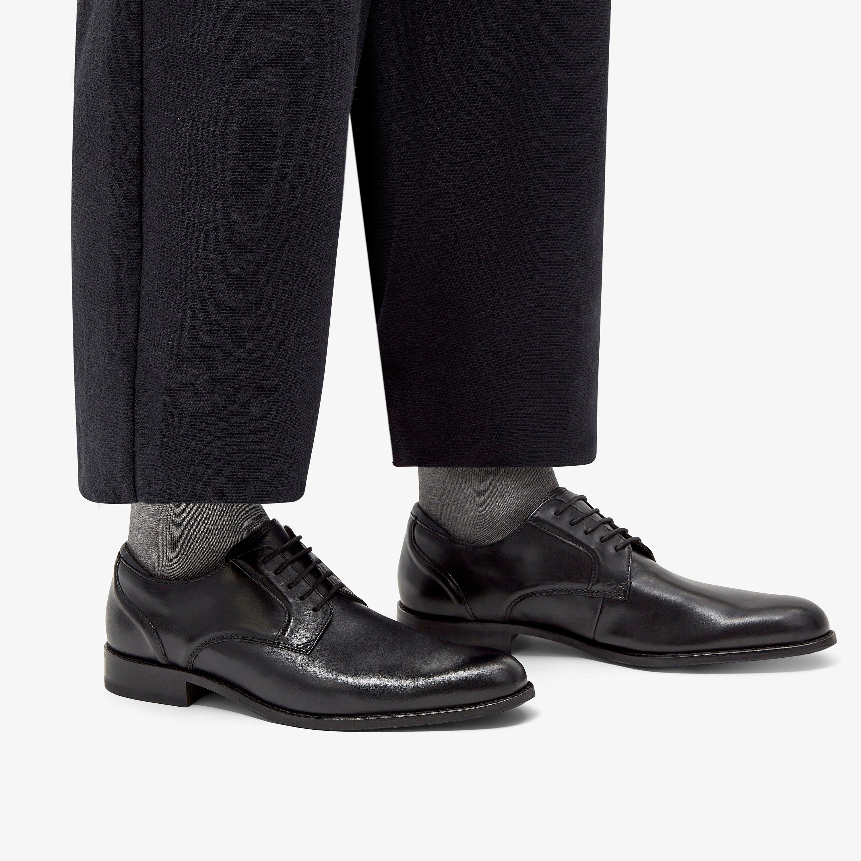 Mens Craft Arlo Lace Black Leather Oxford Shoes, Lace Up Shoes | Clarks UK