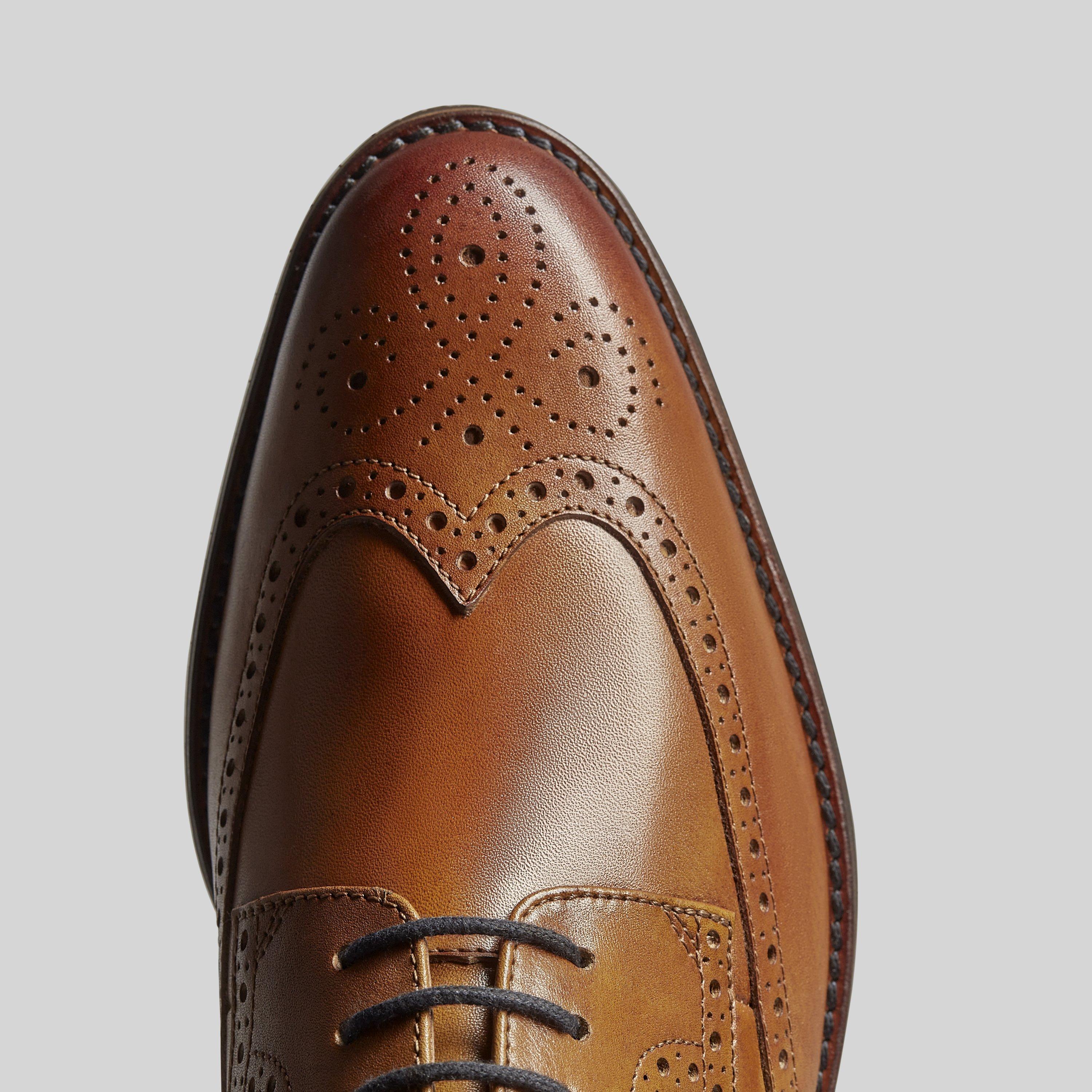 Mens Craft Arlo Limit Brogue Tan Leather Brogues, Oxford Shoes, Lace Up ...