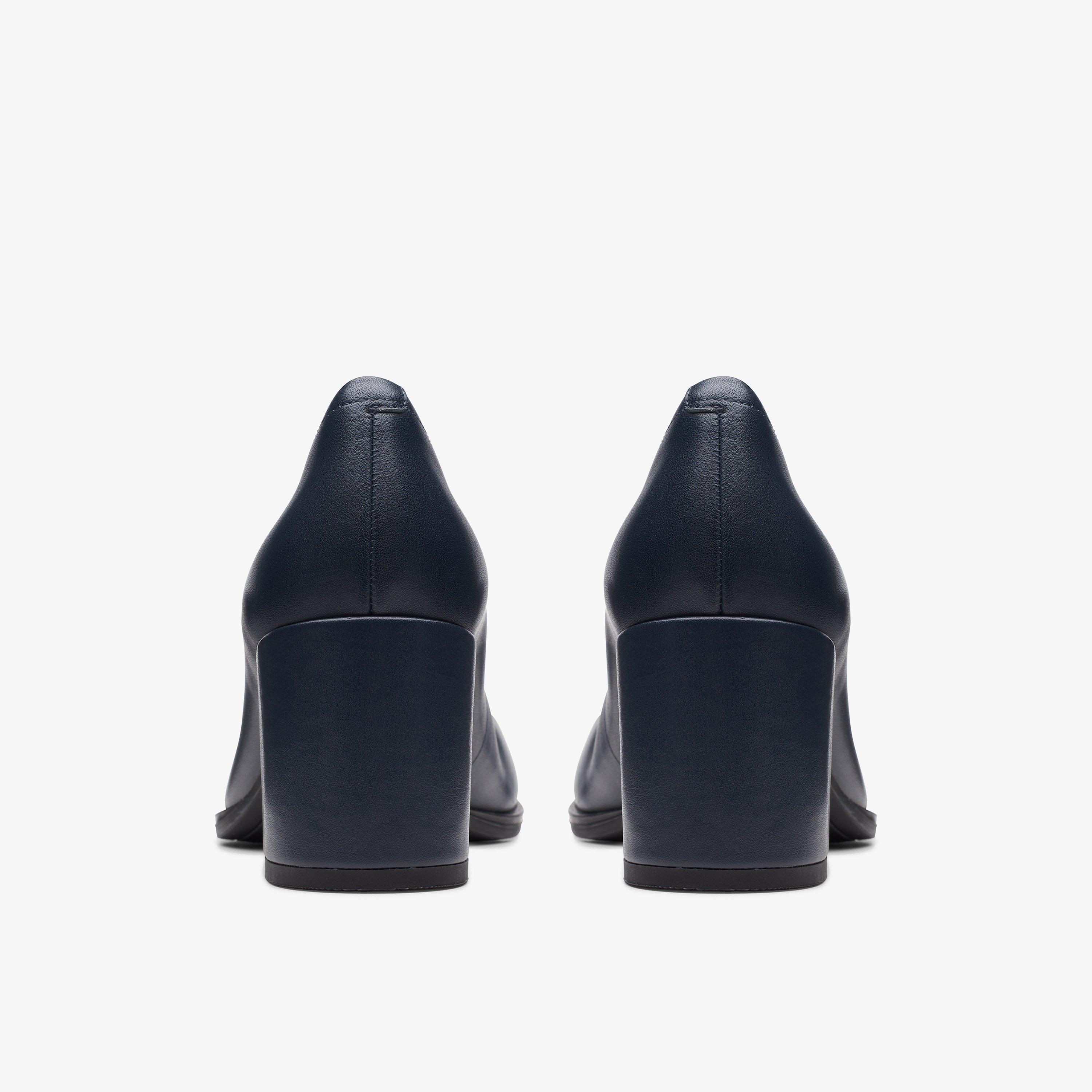 Escarpins à talons hauts en cuir bleu marine pour femmes Freva55 Court ...
