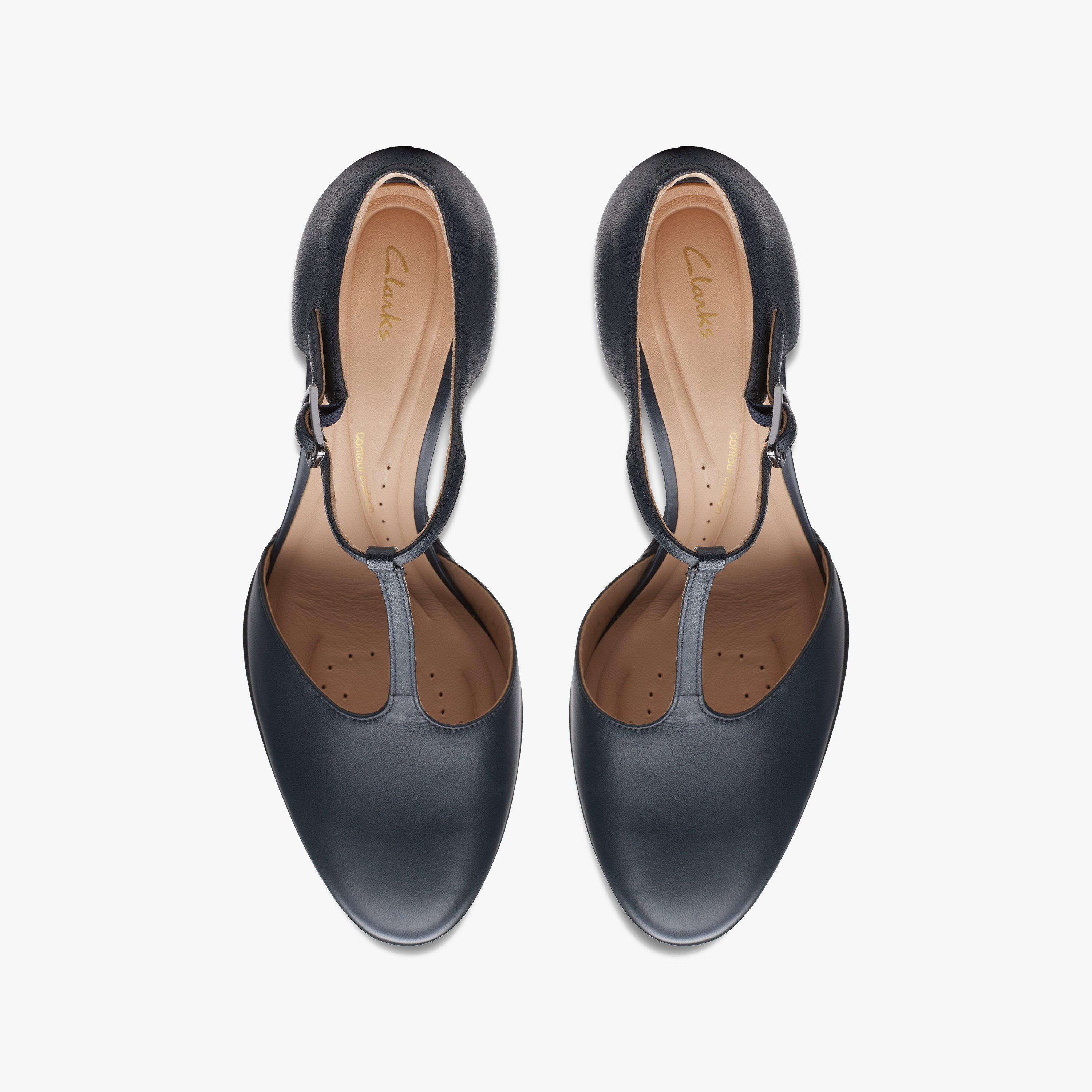 Womens Freva 85 Bar Navy Shoes T Bar Shoes Heels | Clarks Outlet