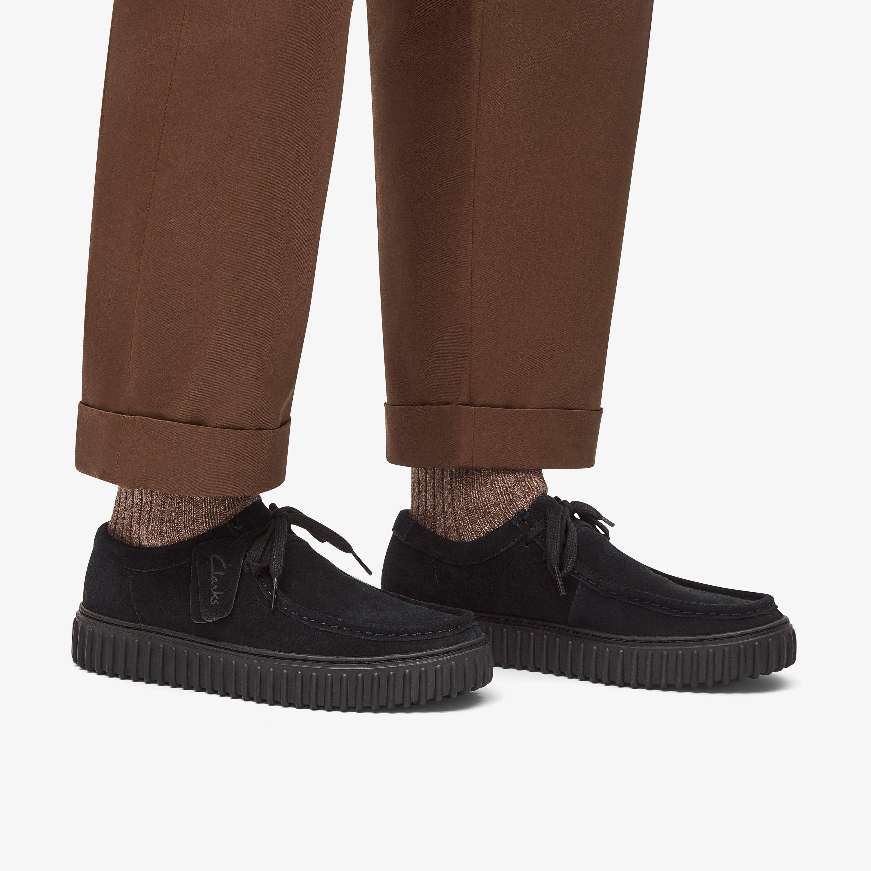 Men'sTorhill Lo Black Suede Shoes | Clarks