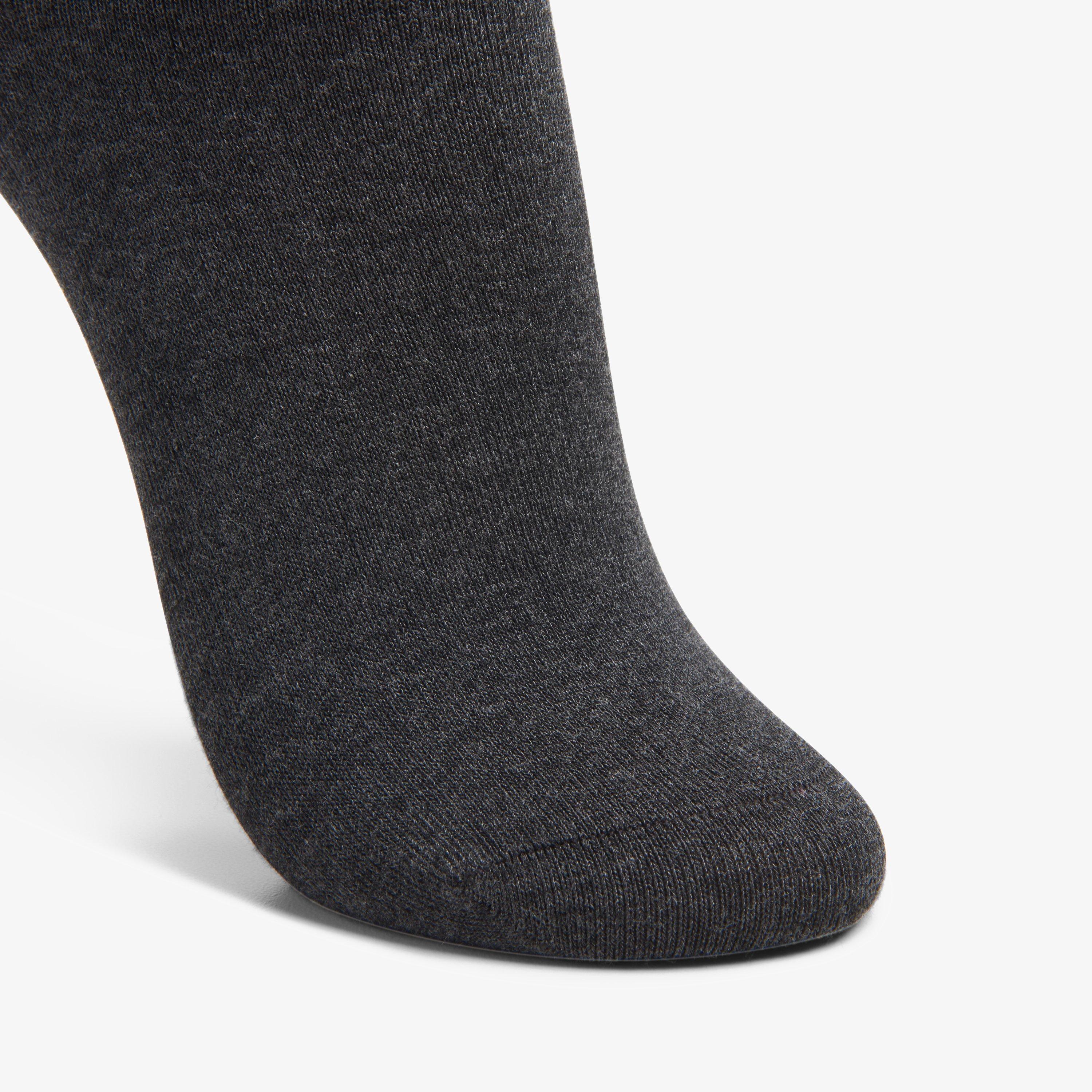 Womens Solid Dress Crew Charcoal Socks | Clarks US