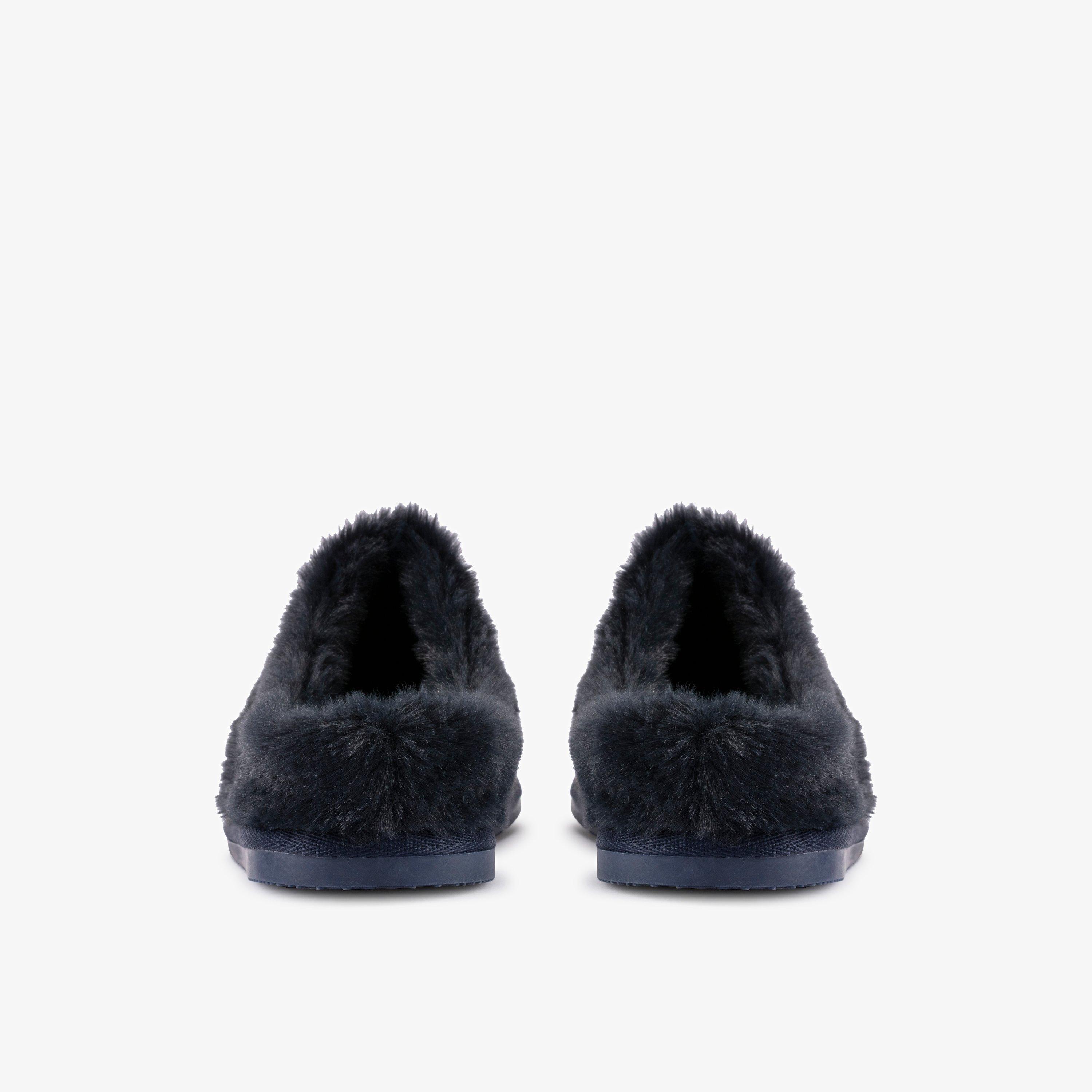 Womens Bundle Soft Navy Slippers | Clarks Outlet
