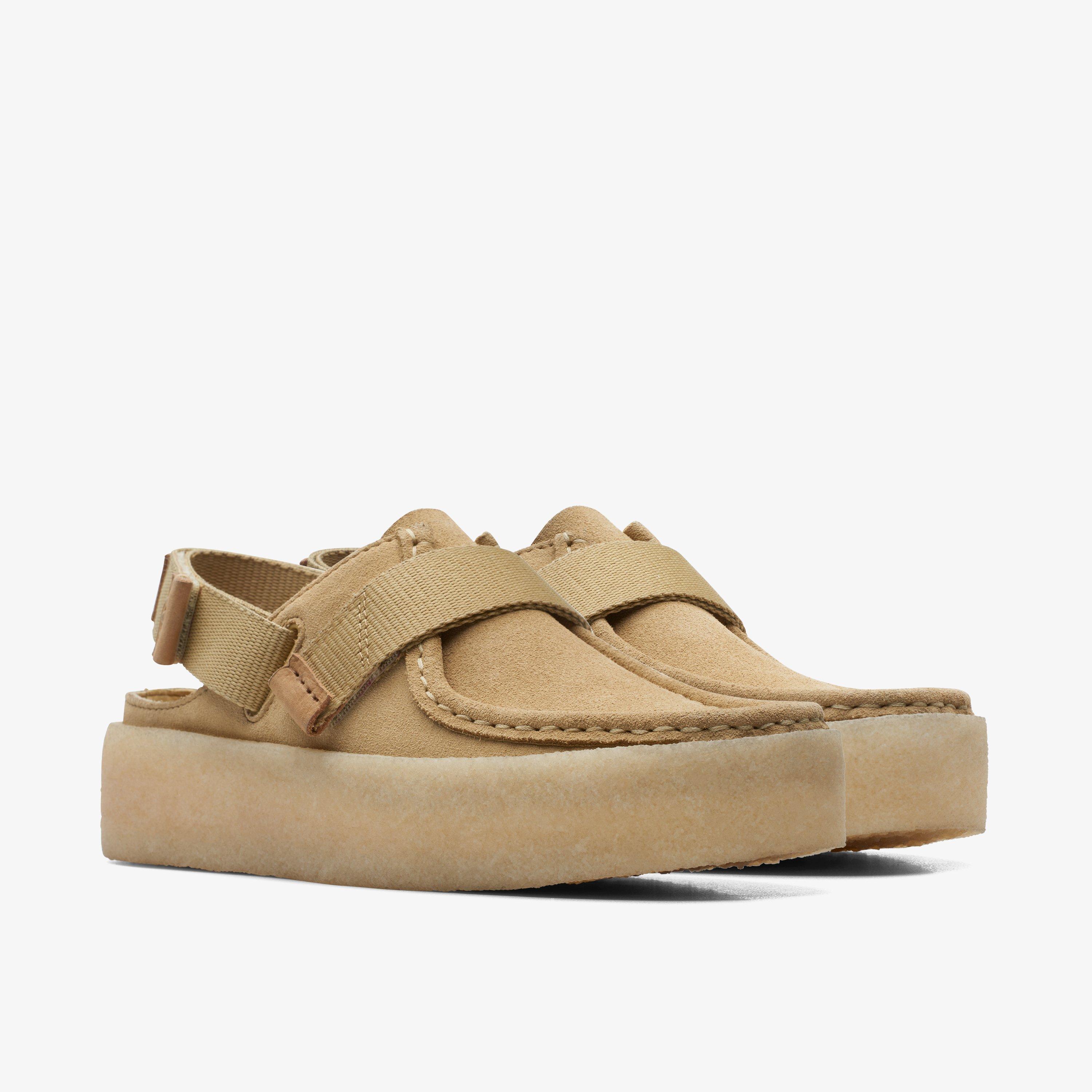 Womens WallaCup Strap Maple Suede Shoes Wallabee | Clarks Outlet