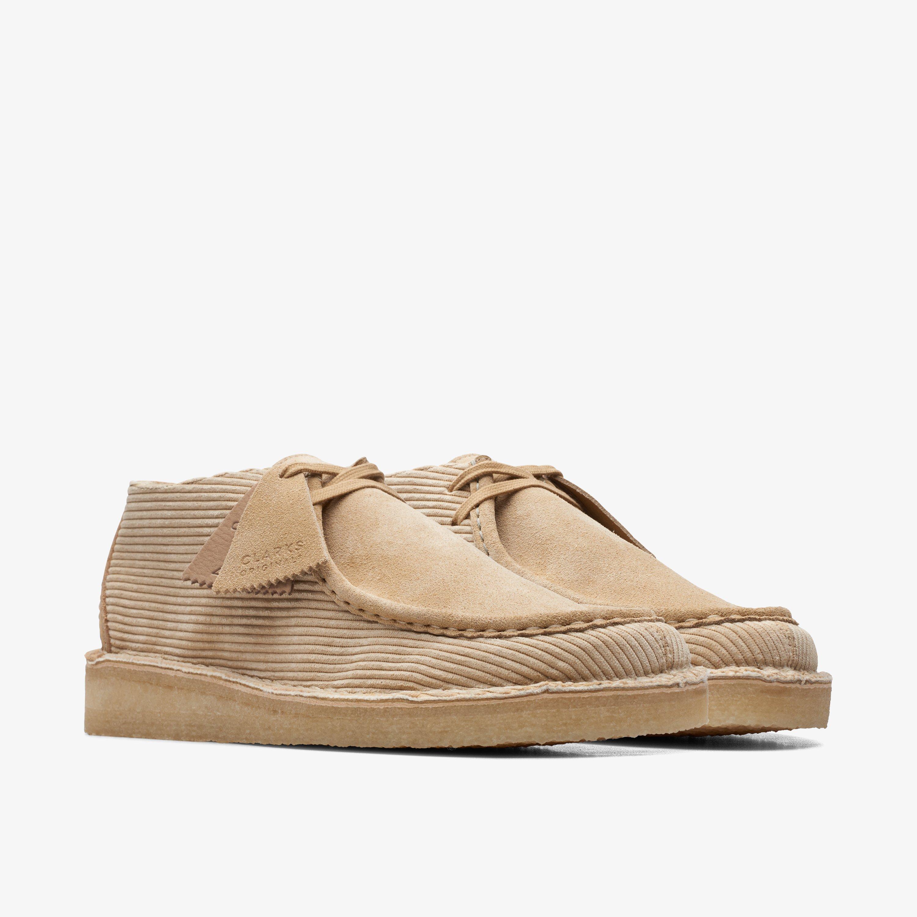 Mens Desert Nomad Sand Combi Lace Up Shoes | Clarks