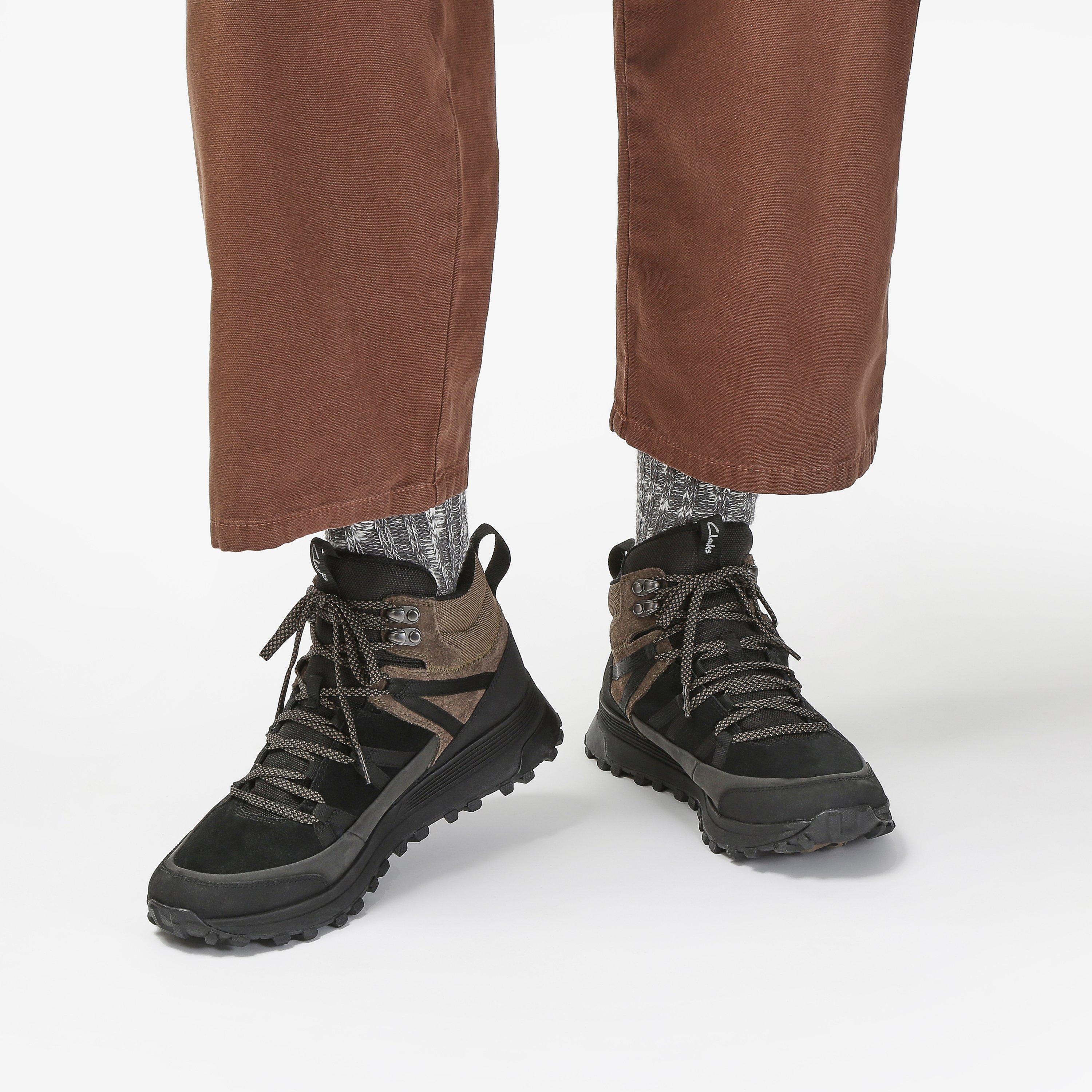 Mens ATL Trek Rise GORE-TEX Black Suede Ankle Boots, ATL, Lace Up ...