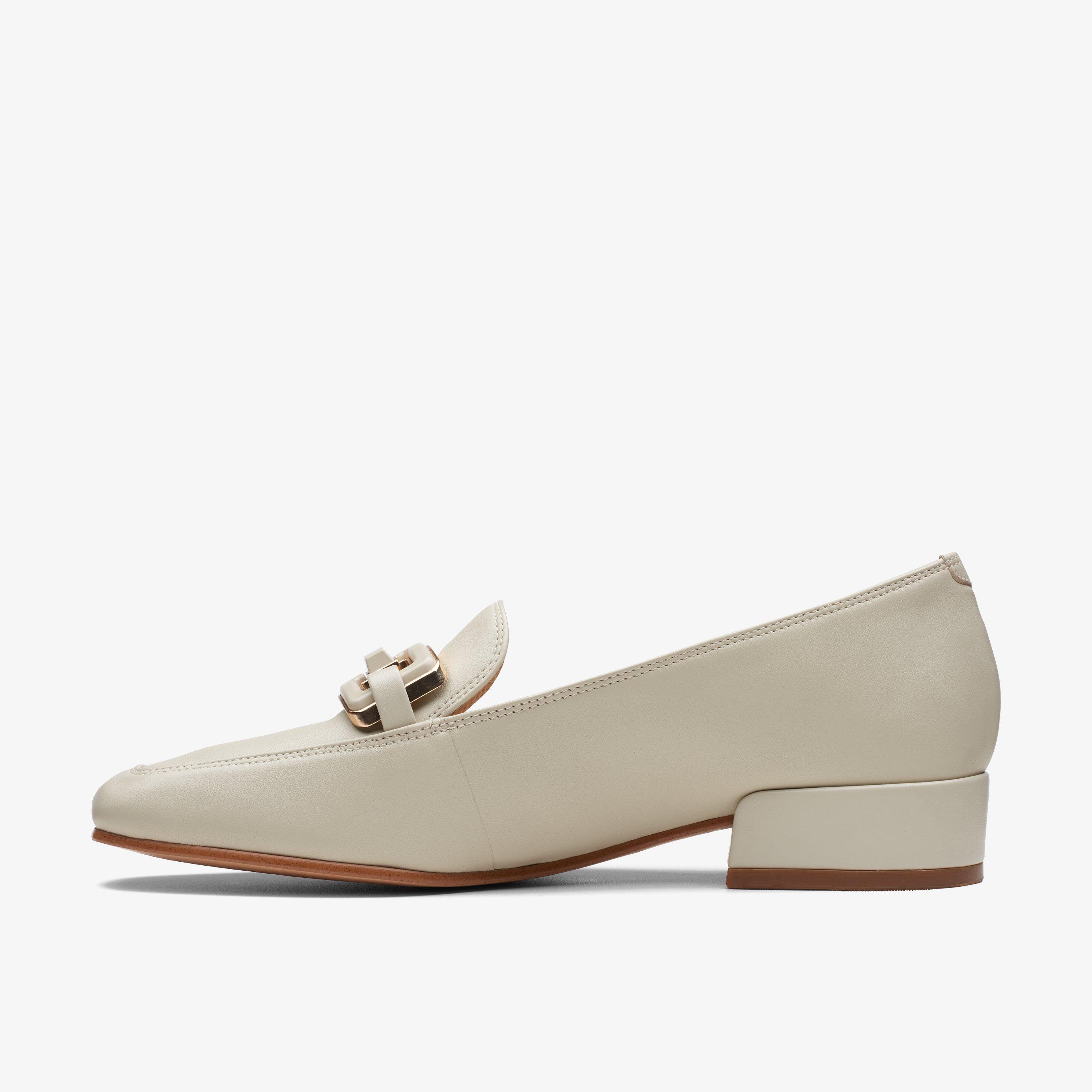 Womens Seren30 Easy Ivory Leather Shoes Loafers Slip Ons | Clarks Outlet