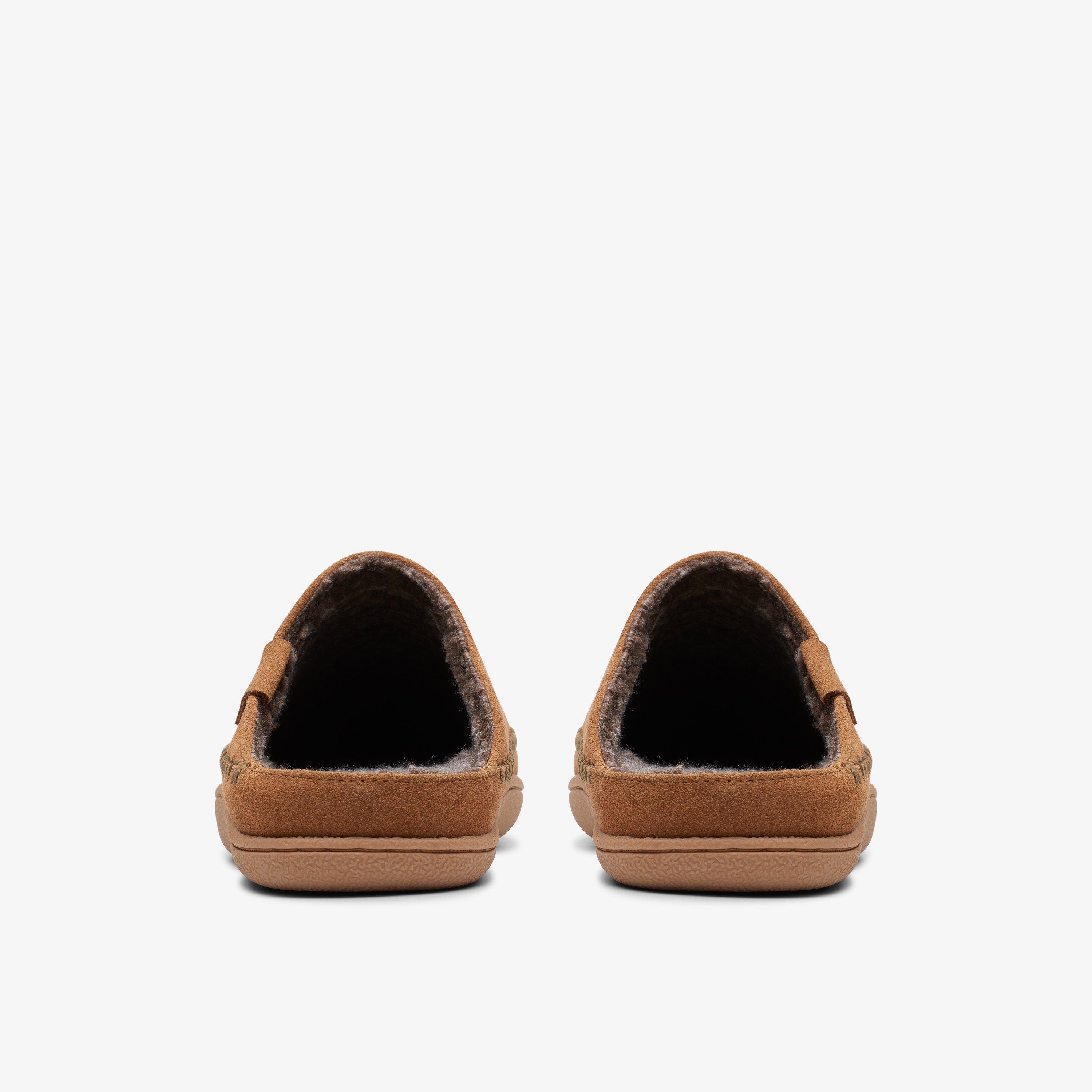 Men's Frien Wall Tan Slip-On Slippers | Clarks