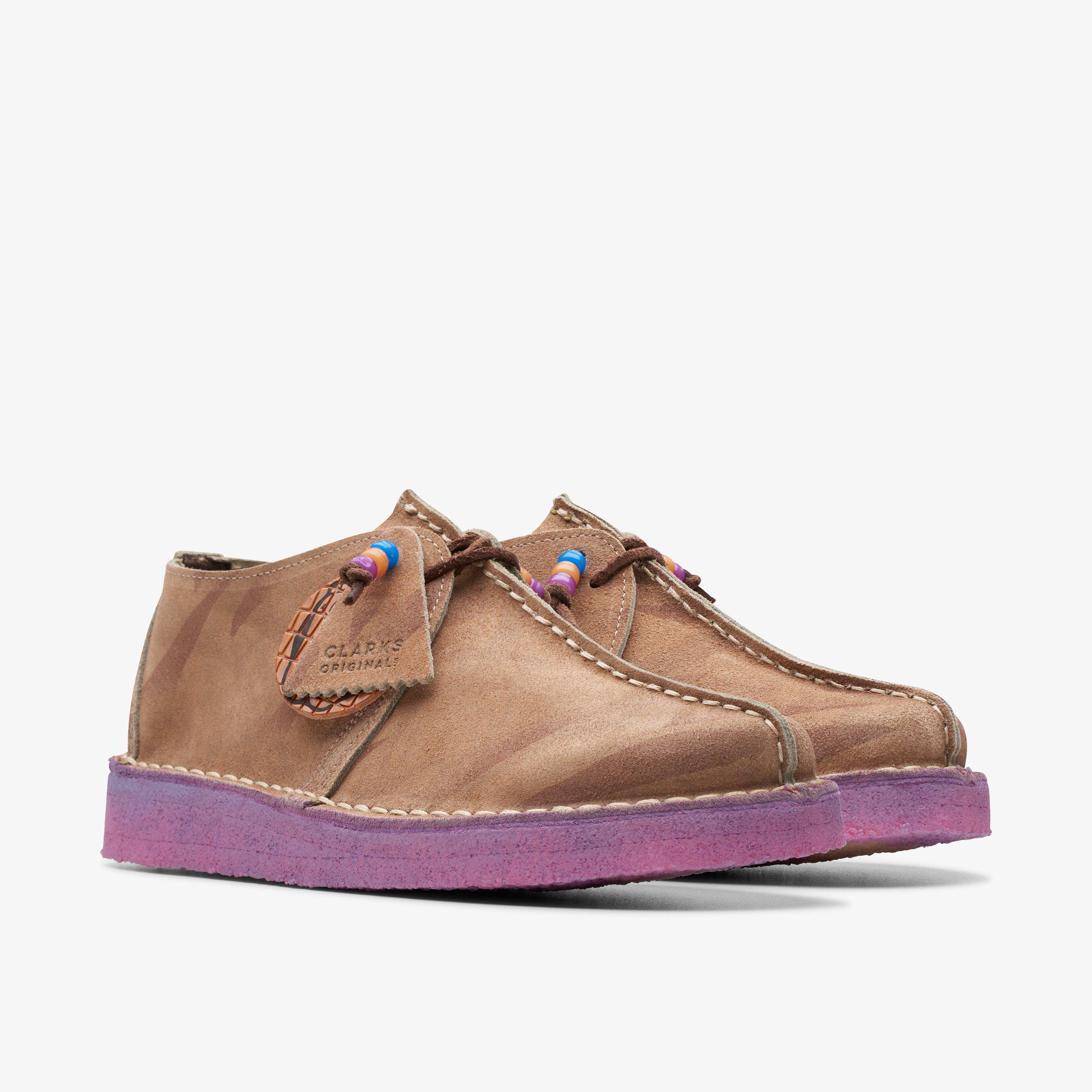 Womens Desert Trek Brown Multicolour Shoes | Clarks UK