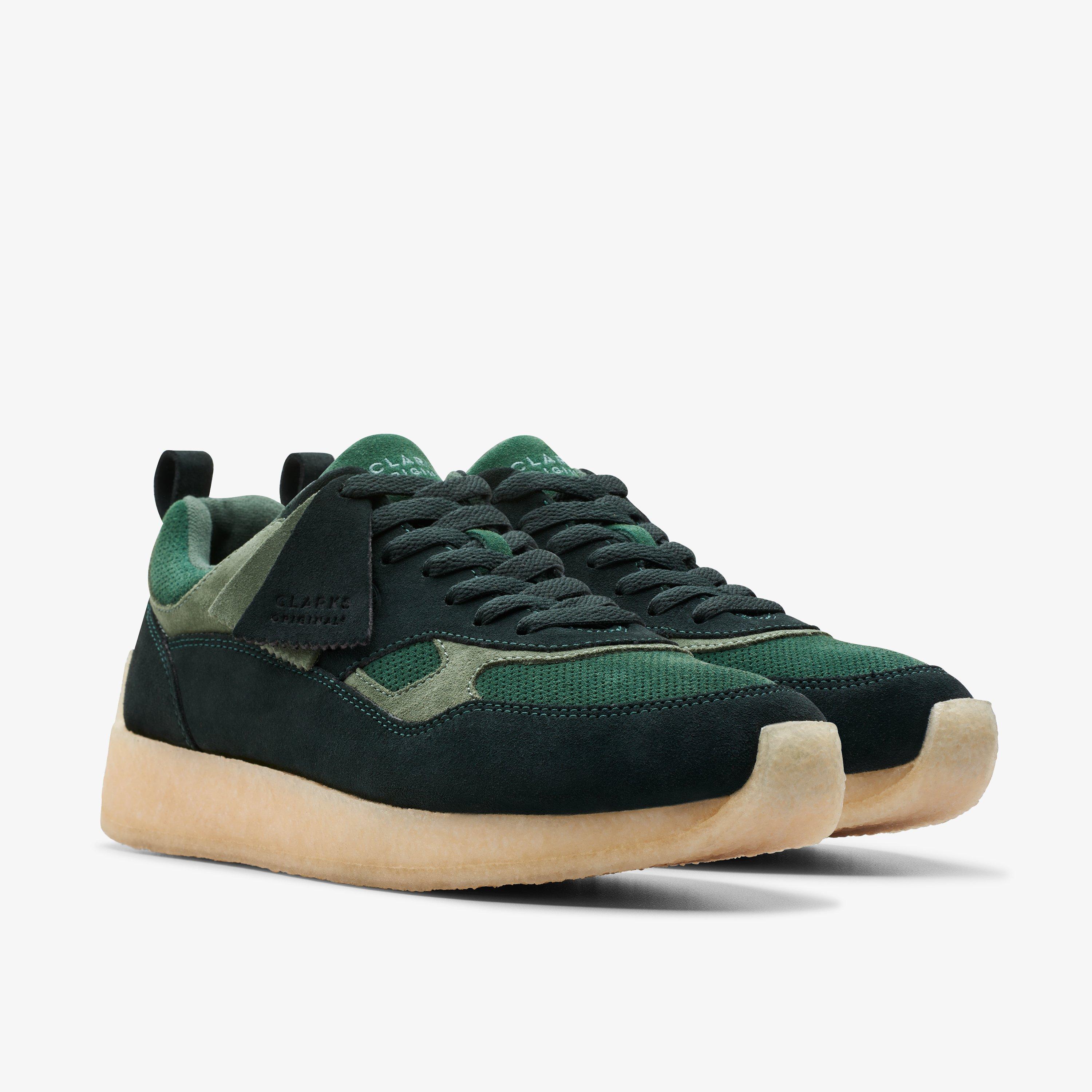 Zapatillas unisex Lockhill verde oscuro combinado | Clarks