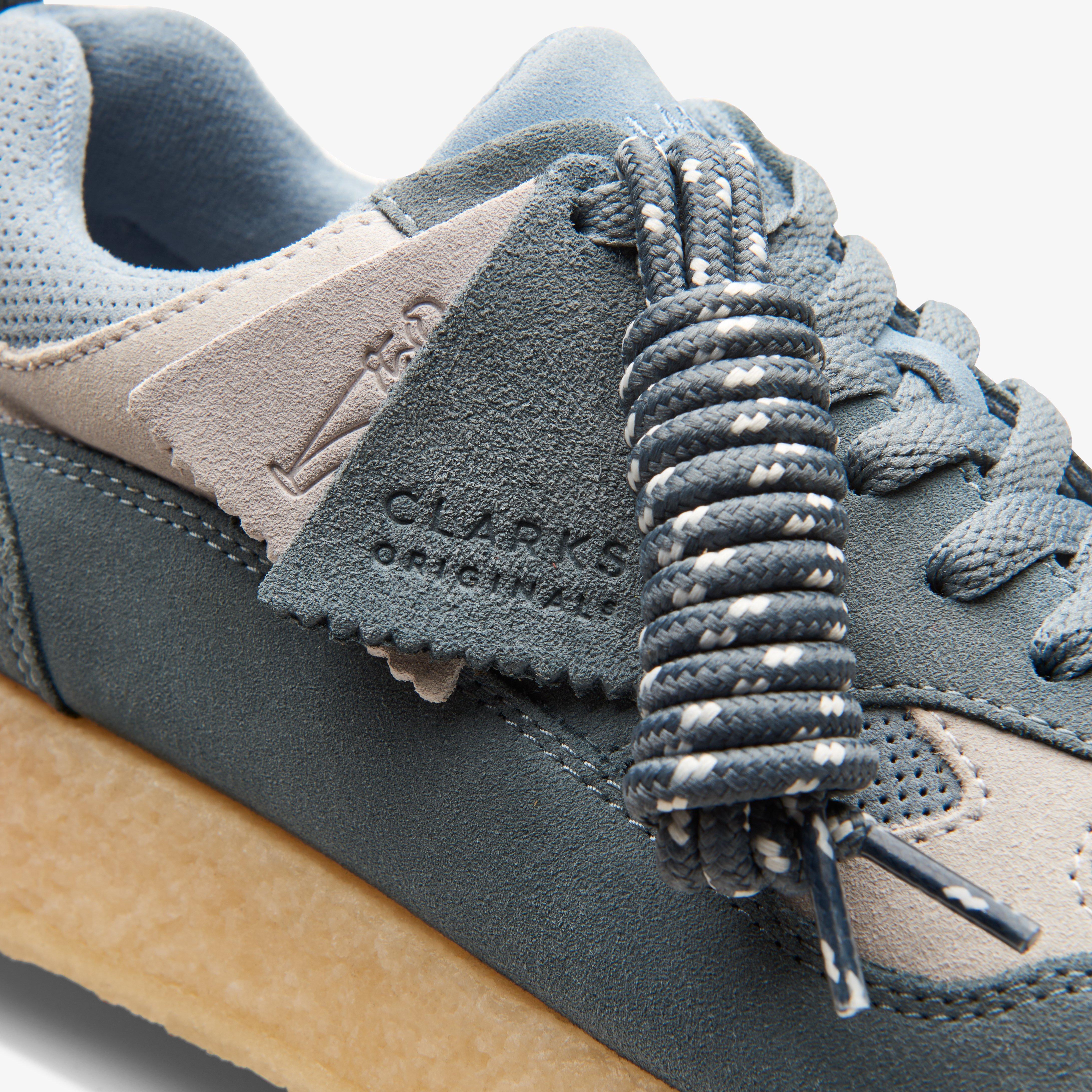 Mens, Womens, Unisex Lockhill Blue Grey Combination Trainers | Clarks UK
