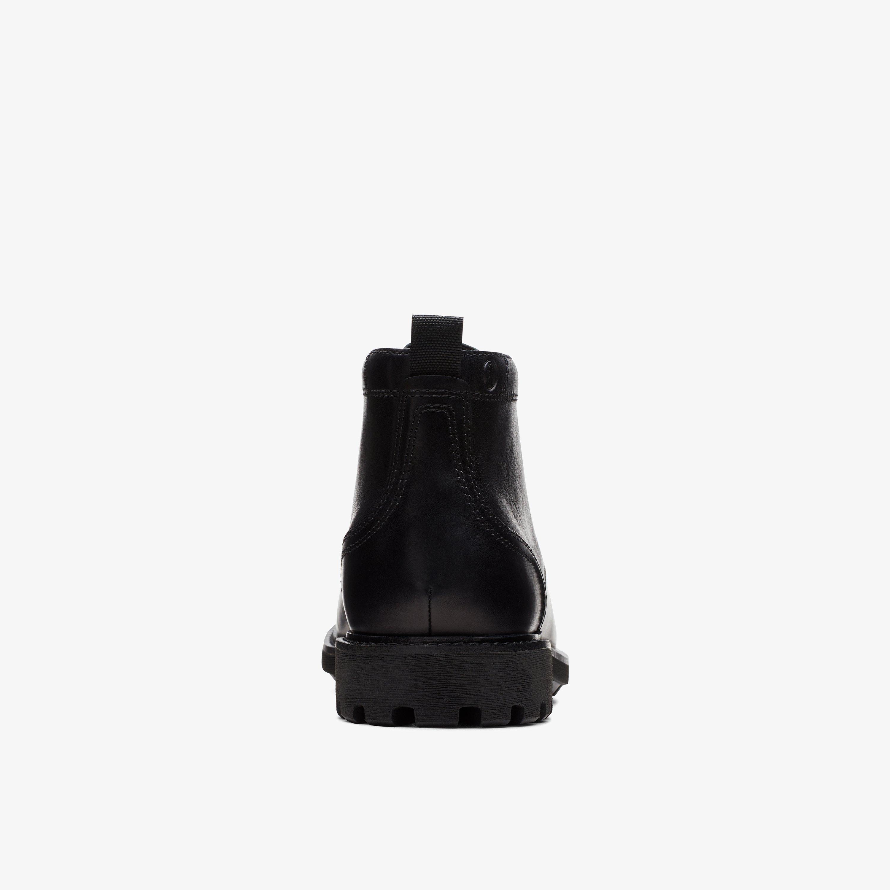 Mens Batcombe Mix Black Leather Ankle Boots Lace Up | Clarks Outlet