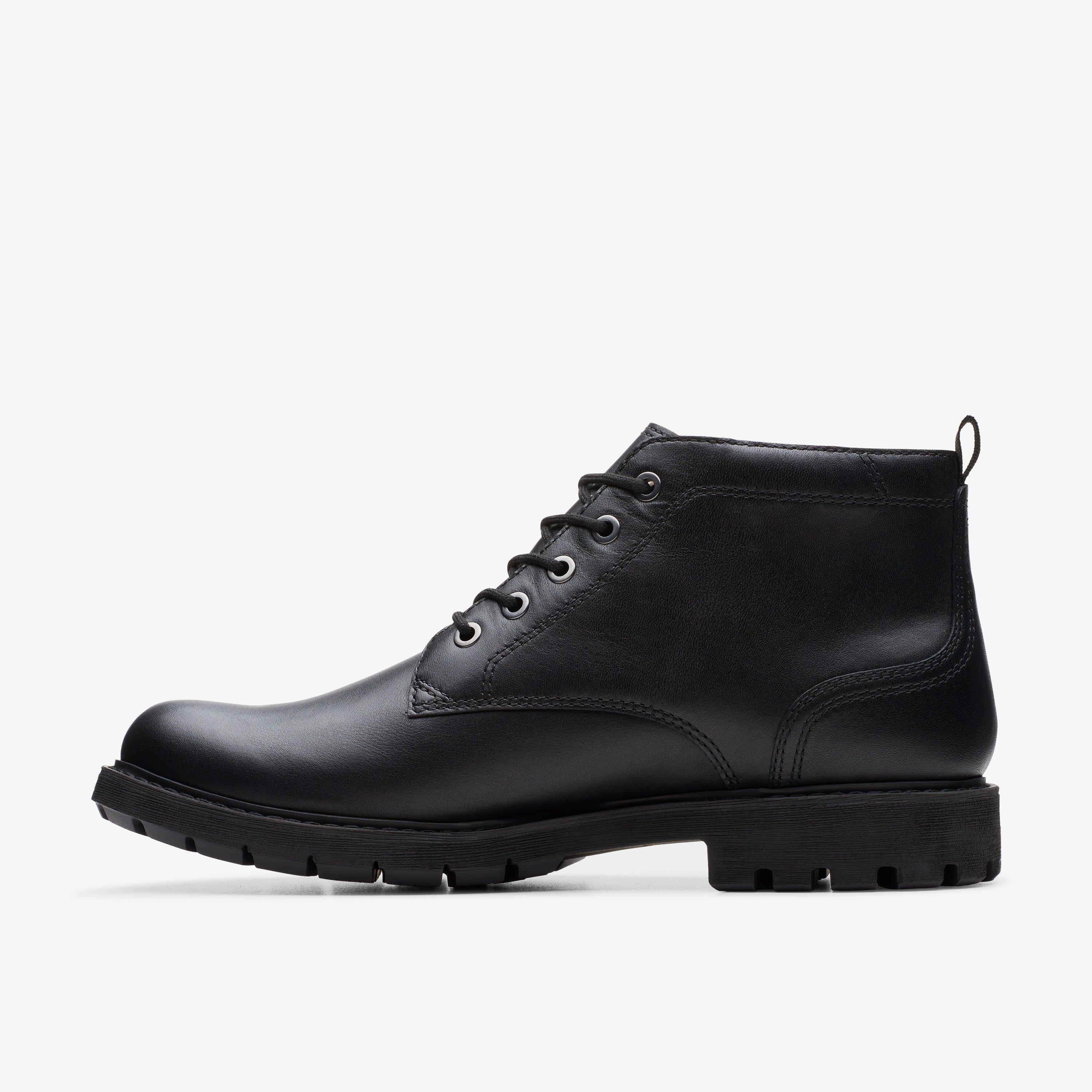 Mens Batcombe Mix GORE-TEX Black Leather Ankle Boots, Lace Up Boots ...
