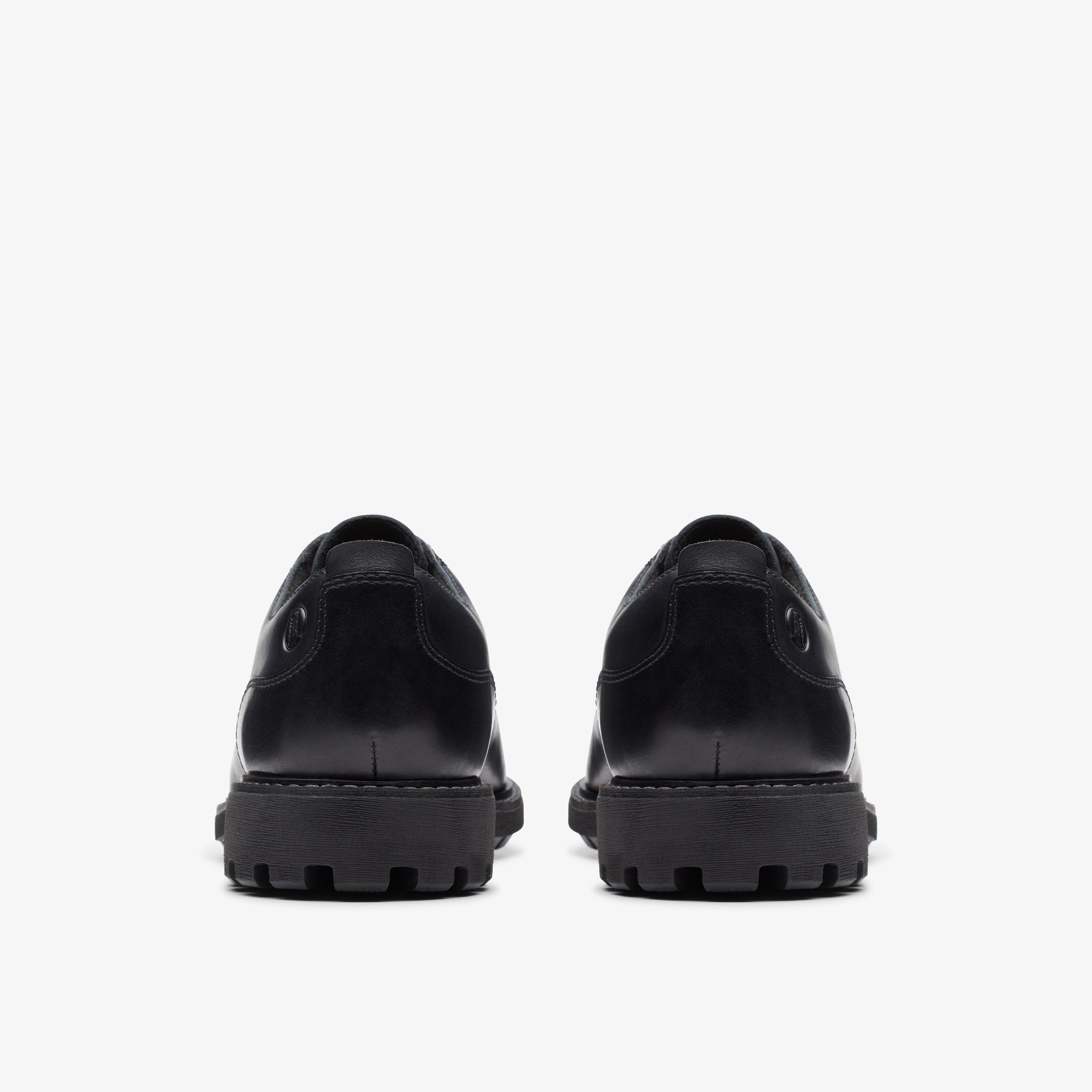 Mens Batcombe Tie Black Leather Derby Shoes Lace Up | Clarks UK
