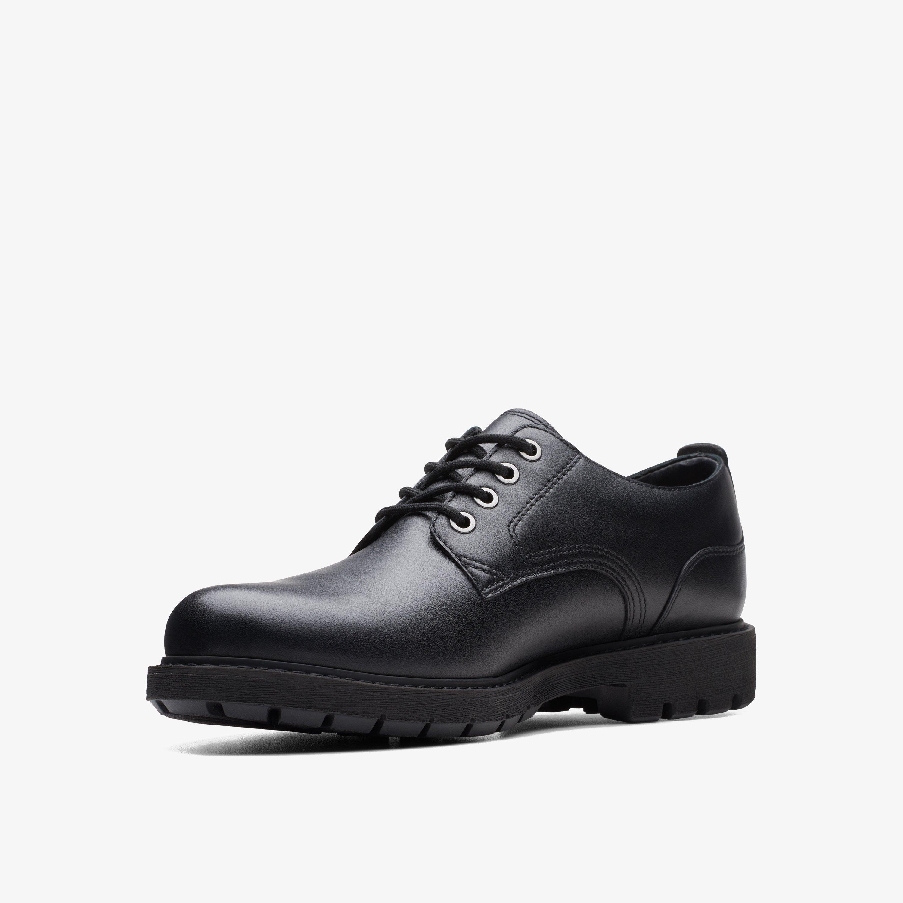 Heren Batcombe Tie GORE-TEX Zwart Leren Derby Veterschoenen | Clarks