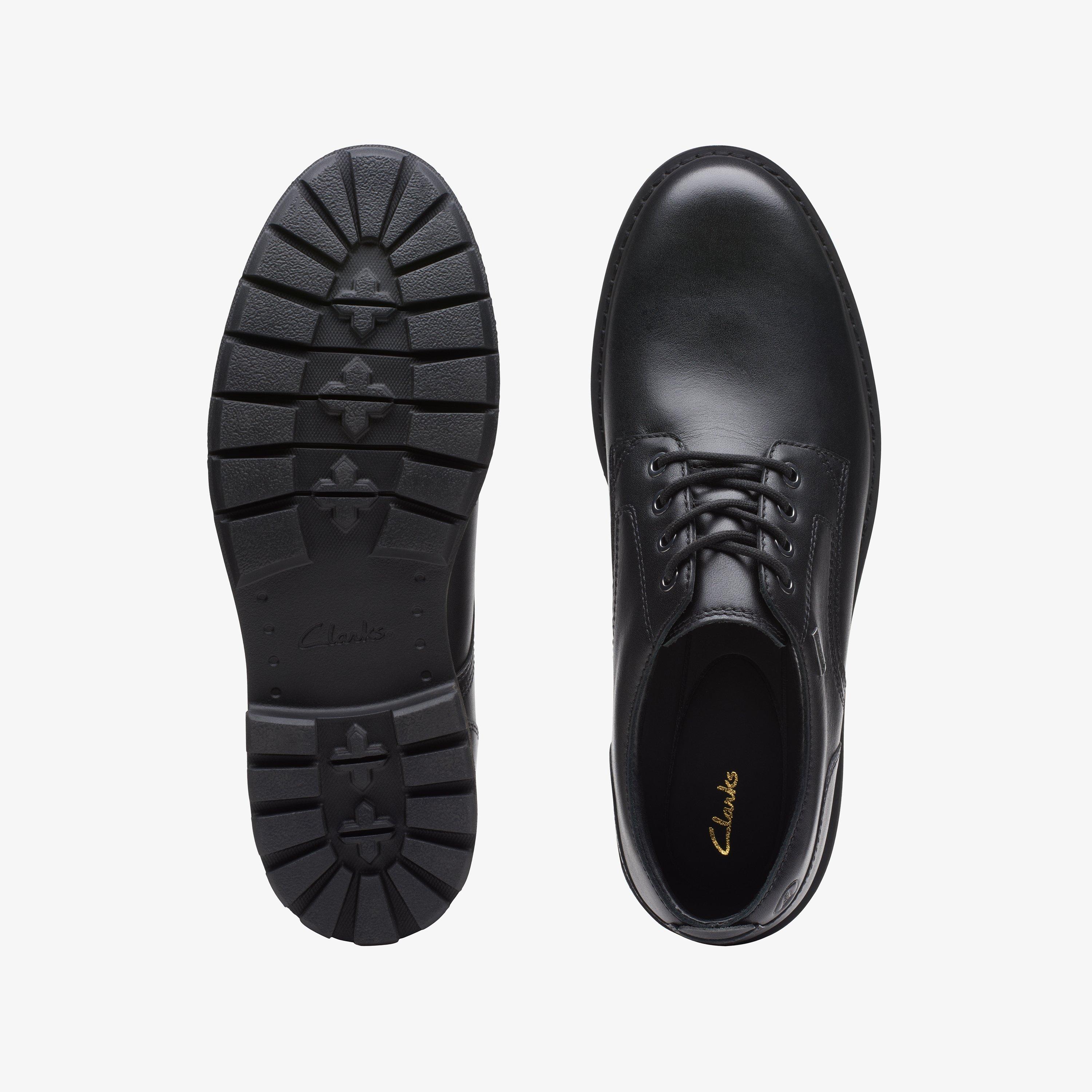 Chaussures Derby à lacets en cuir noir GORE-TEX pour hommes Batcombe ...