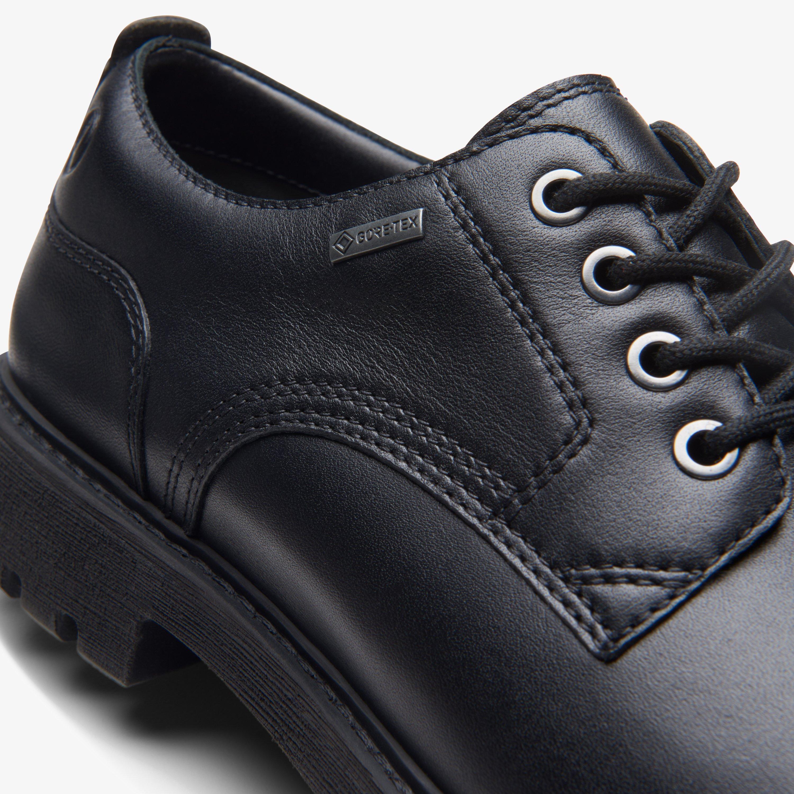 Chaussures Derby à lacets en cuir noir GORE-TEX pour hommes Batcombe ...