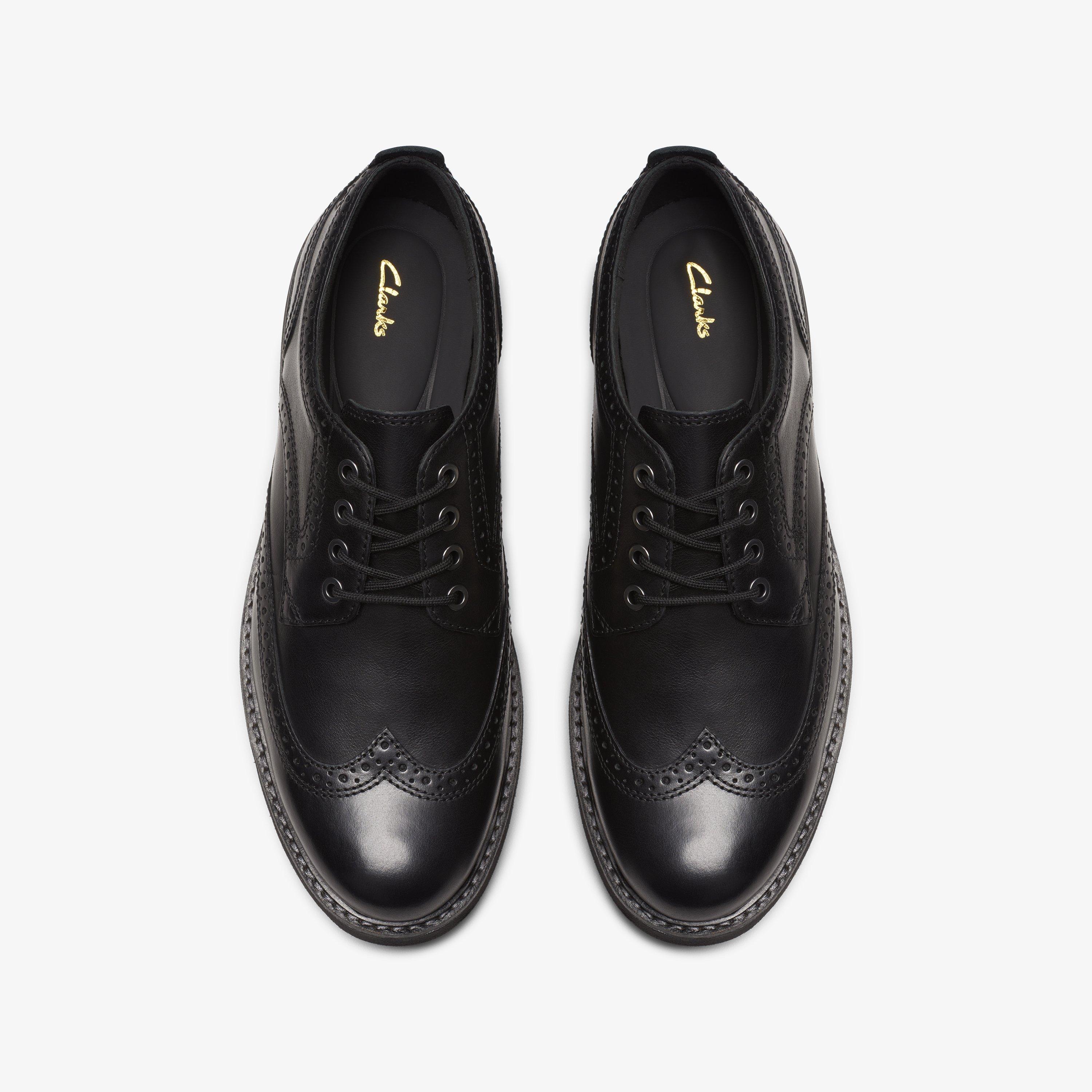Clarks black brogues store
