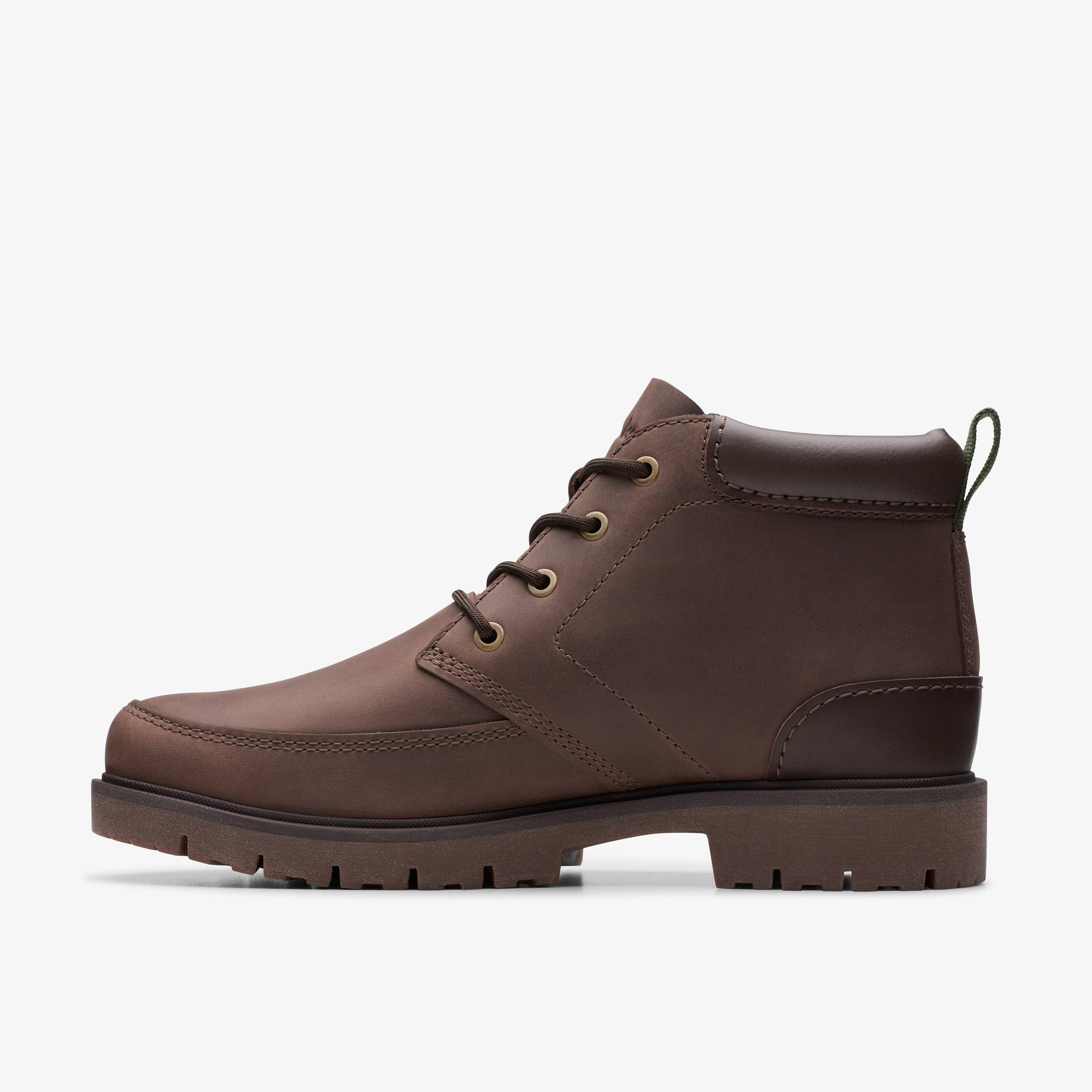 Herren Rossdale Mid Braun WLined Lea Stiefeletten | Clarks