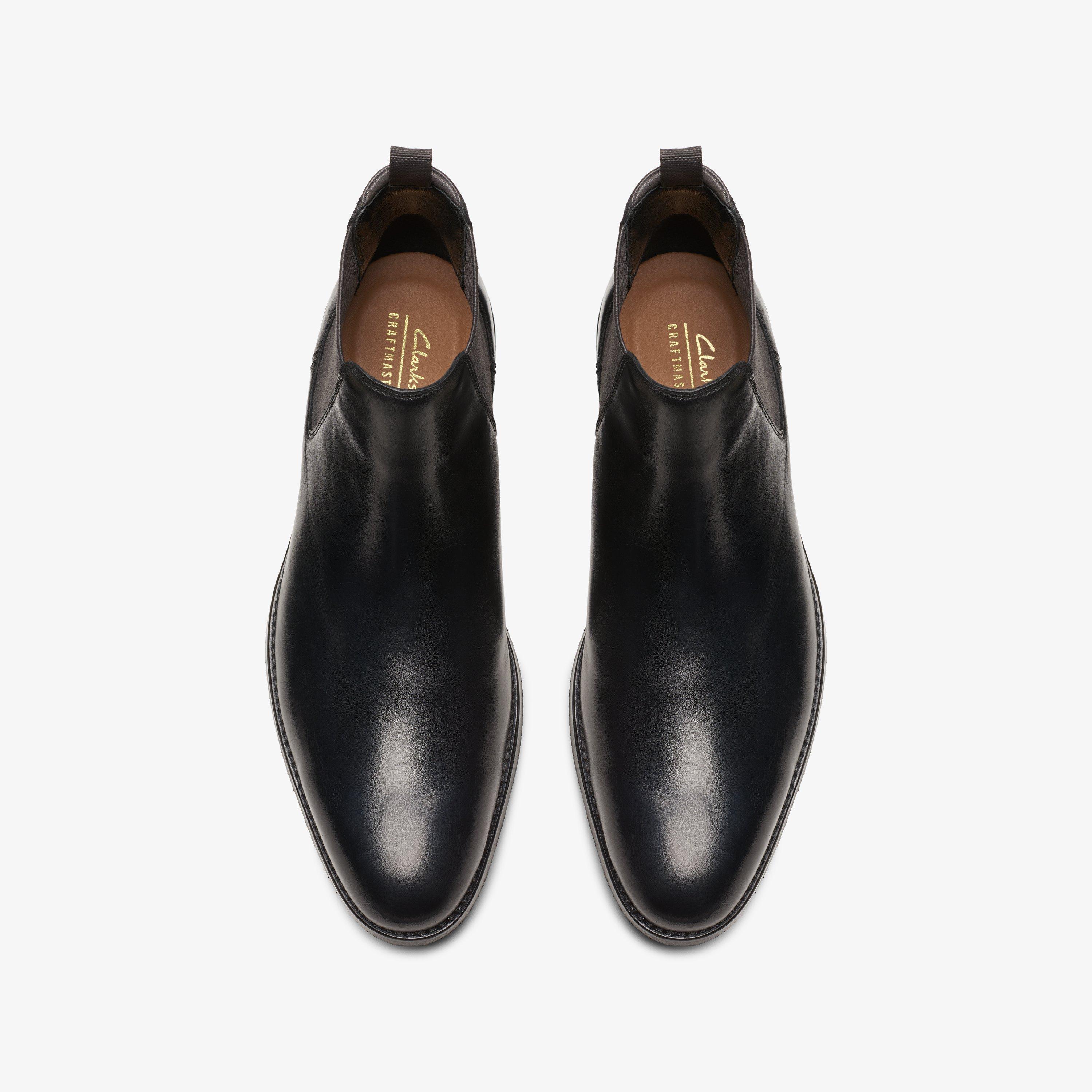 Mens Craft Arlo Top Chelsea Boot Black Leather Ankle Boots, Chelsea ...