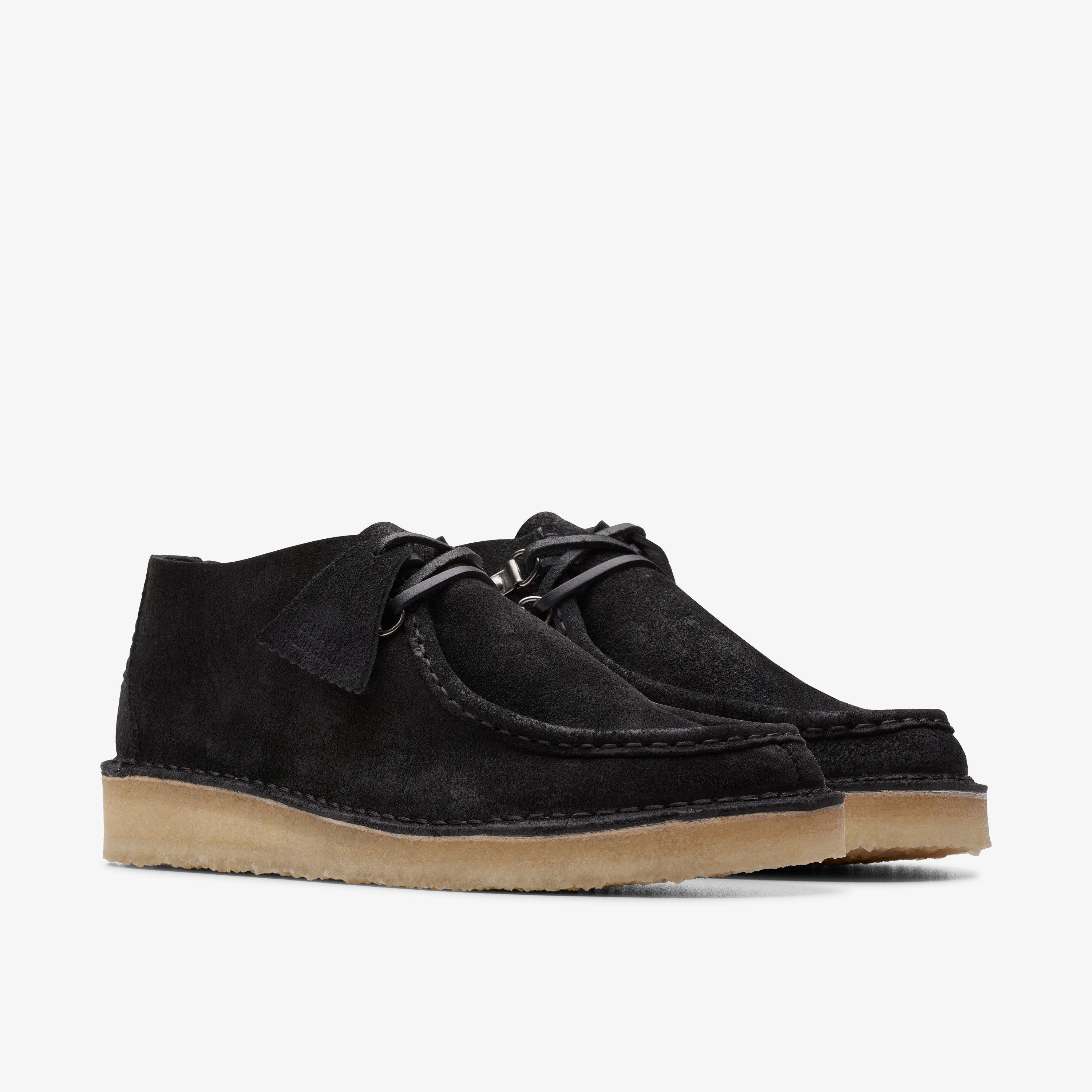 Chaussures à lacets en daim noir pour hommes Desert Nomad | Clarks