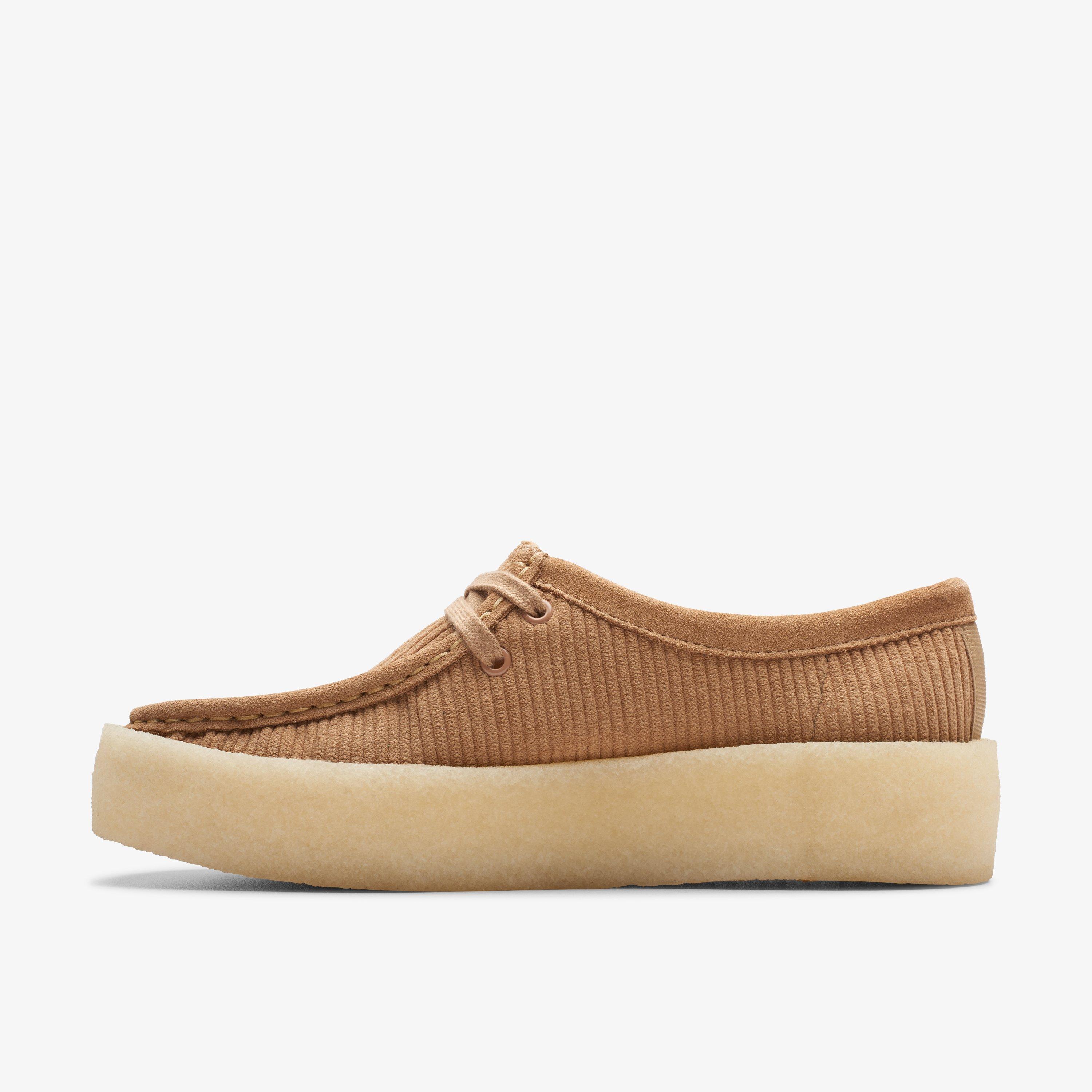 Womens Wallabee Cup Tan Cord Wallabee, Lace Up Shoes | Clarks UK