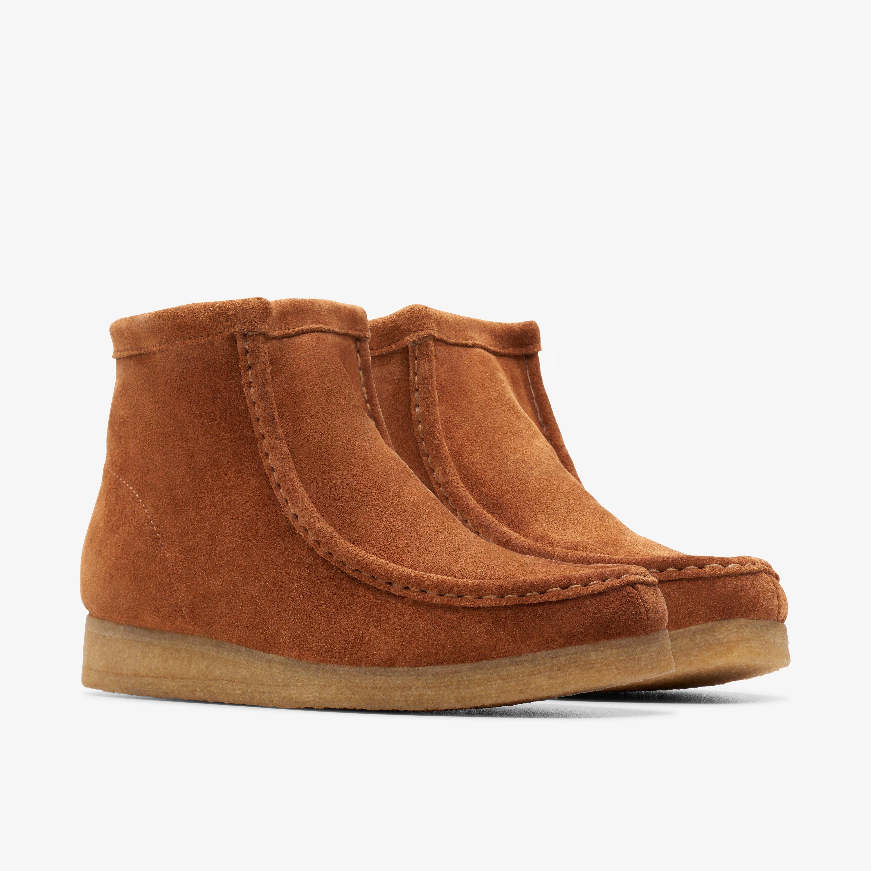 Women Wallabee Hi Caramel WLined Shoes | Clarks CA