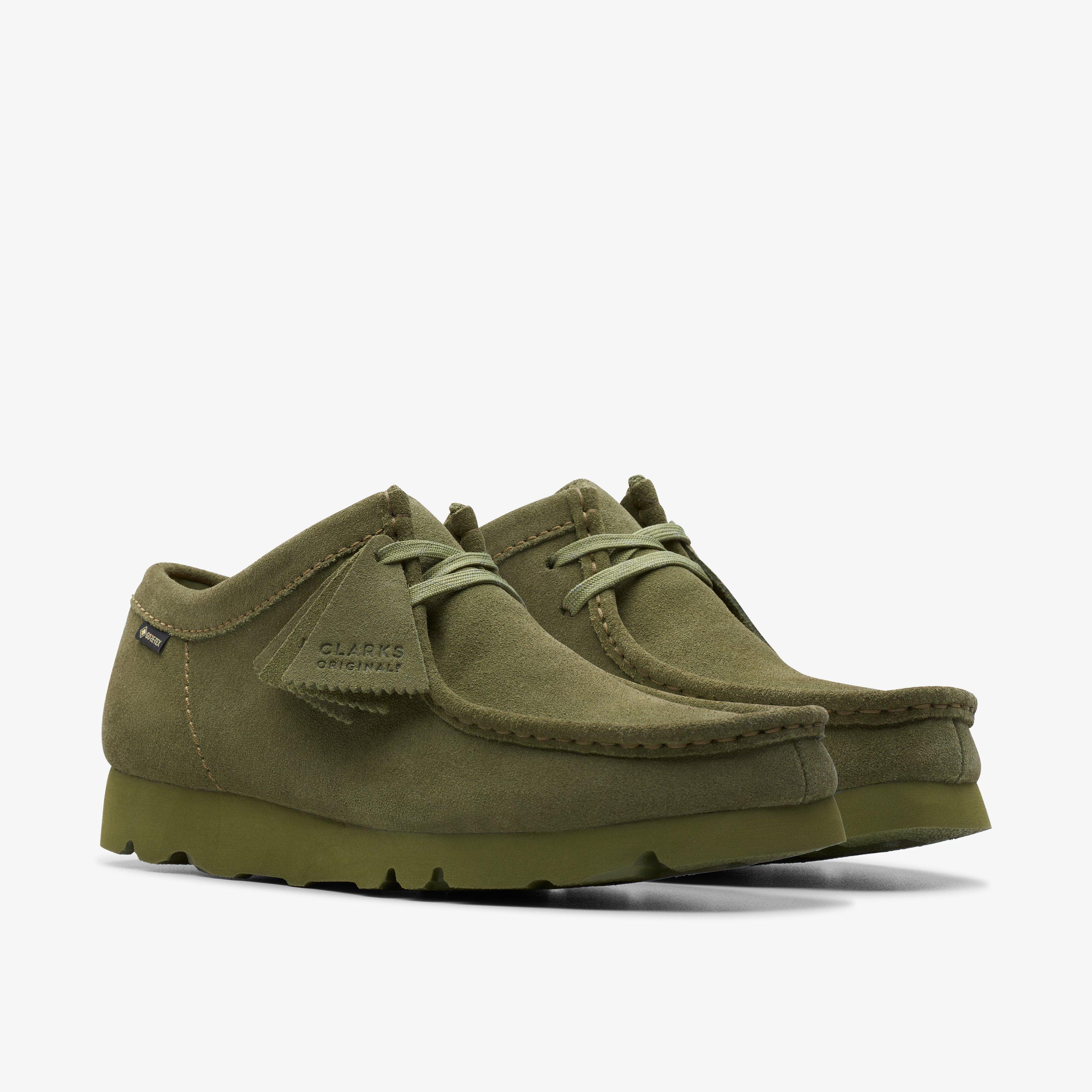 Men Wallabee Gore-Tex Loden Green Shoes | Clarks CA