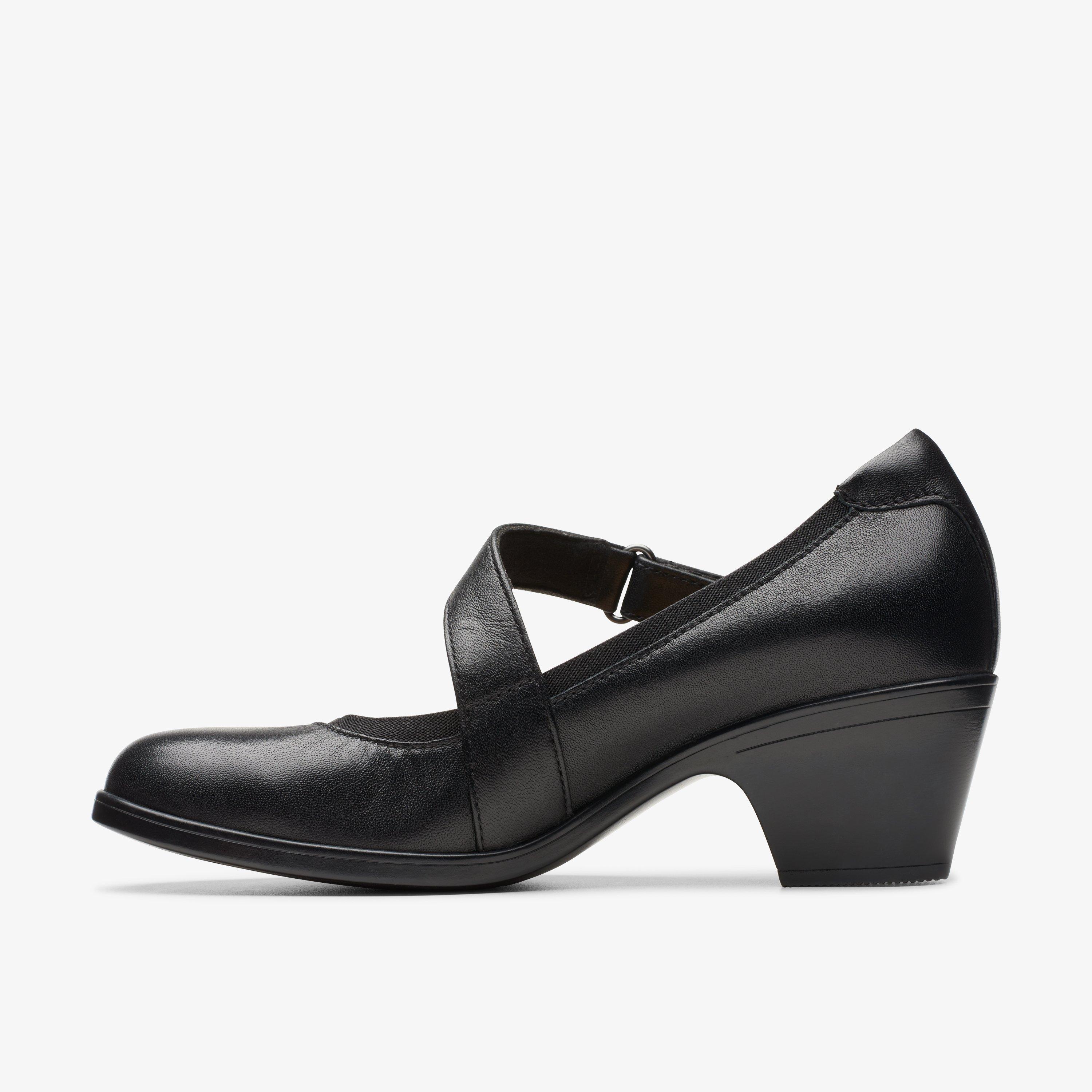 Women's Emily 2 Mabel Black Leather Mary Jane Shoes | Clarks