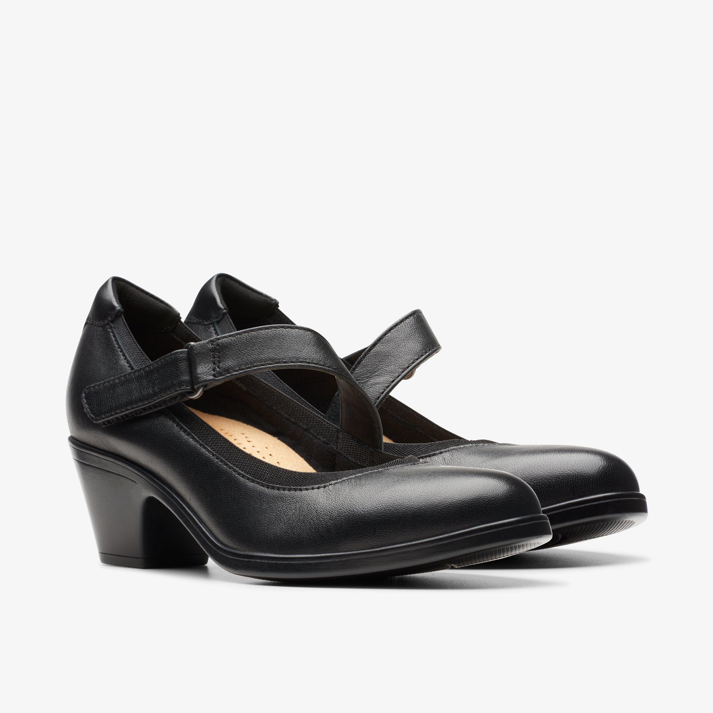 Women's Emily 2 Mabel Black Leather Mary Jane Shoes | Clarks